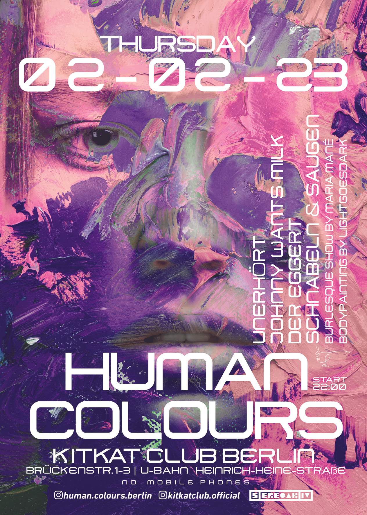 HUMAN COLOURS with Burlesque Maria Mané / Unerhört / Johnny wants Milk ...