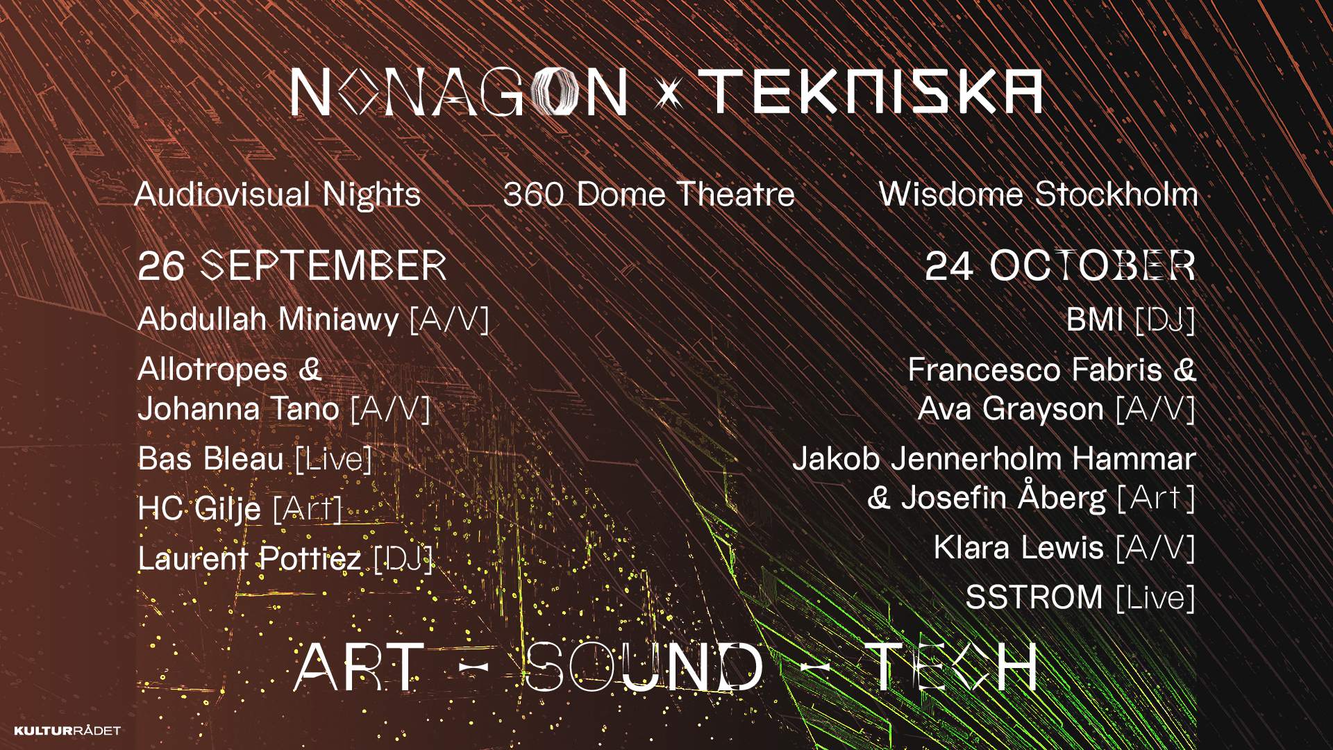 Nonagon x TEKNISKA - AUDIOVISUAL NIGHTS at Tekniska Museet, Stockholm
