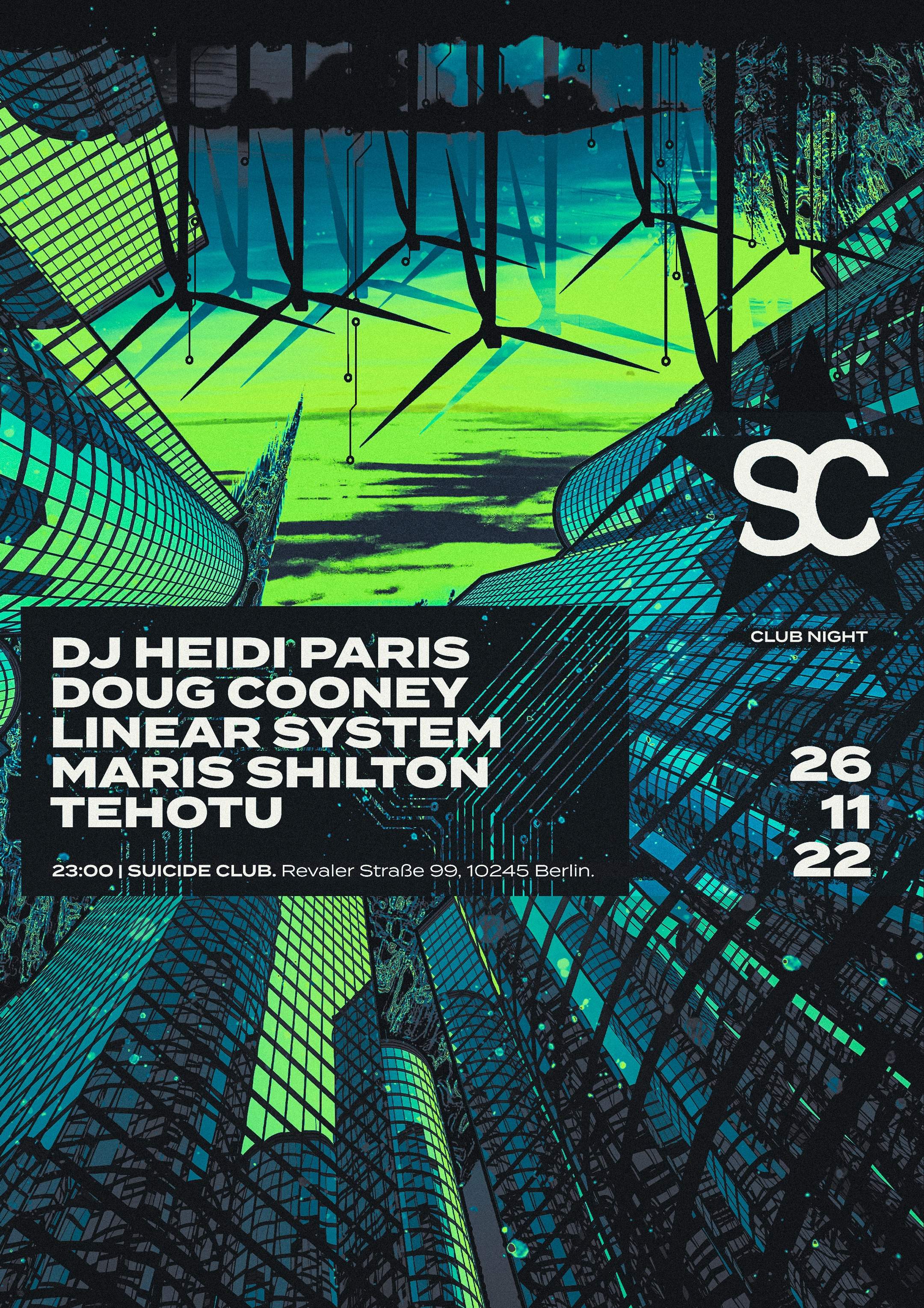SCB || CLUB NIGHT w/ Linear System, Doug Cooney, TEHOTU, Maris Shilton ...