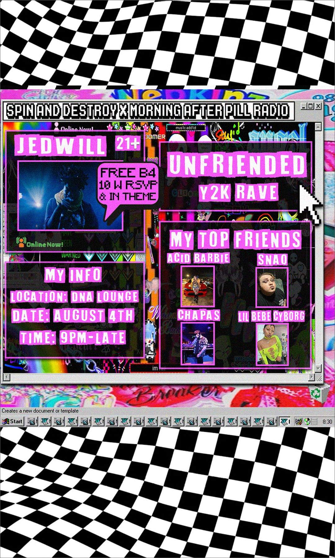 UNFRIENDED: Y2K RAVE bei DNA Lounge, San Francisco/Oakland