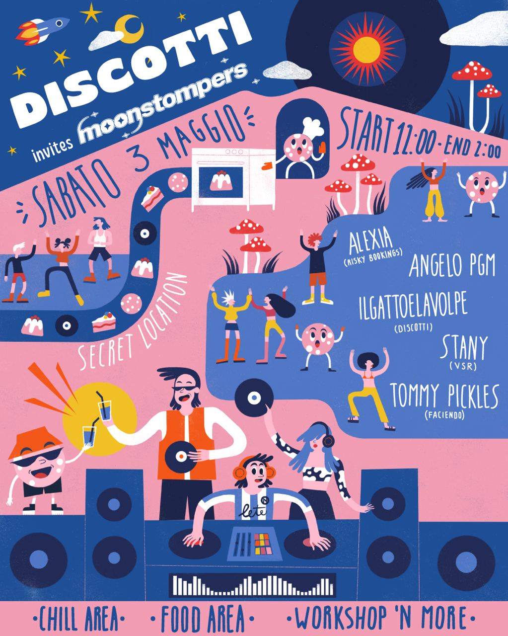 Discotti invites Moonstompers • Tommy Pickles - Alexia - Angelo PGM ...