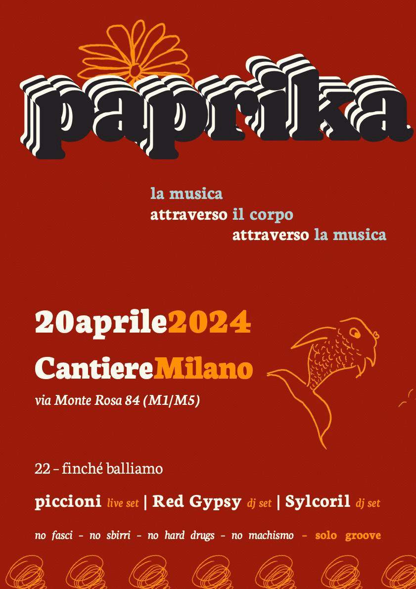 Paprika - Solo Groove at C.S. Cantiere, Milan