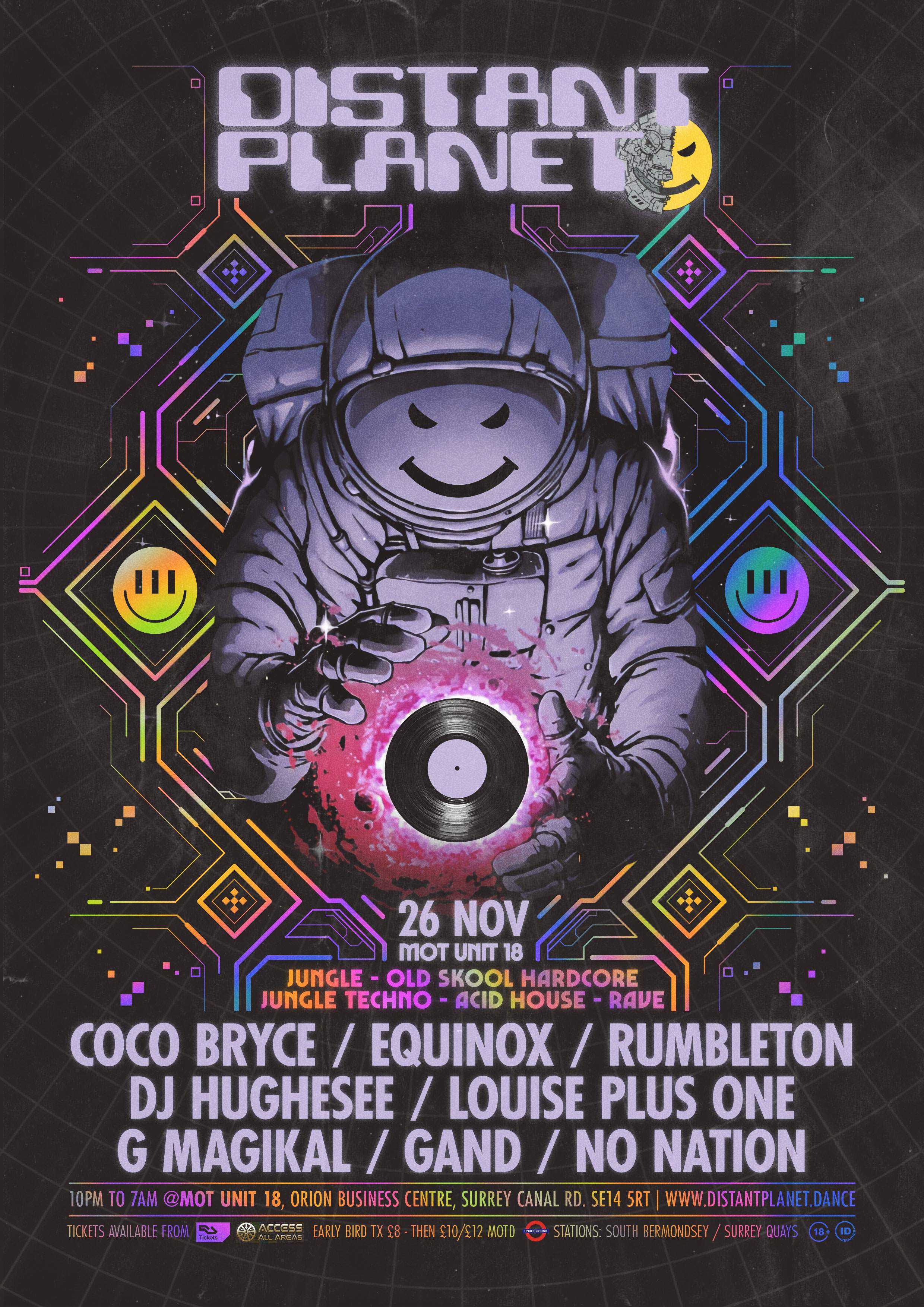 Distant Planet - Jungle & Hardcore Warehouse Rave at M.O.T, London