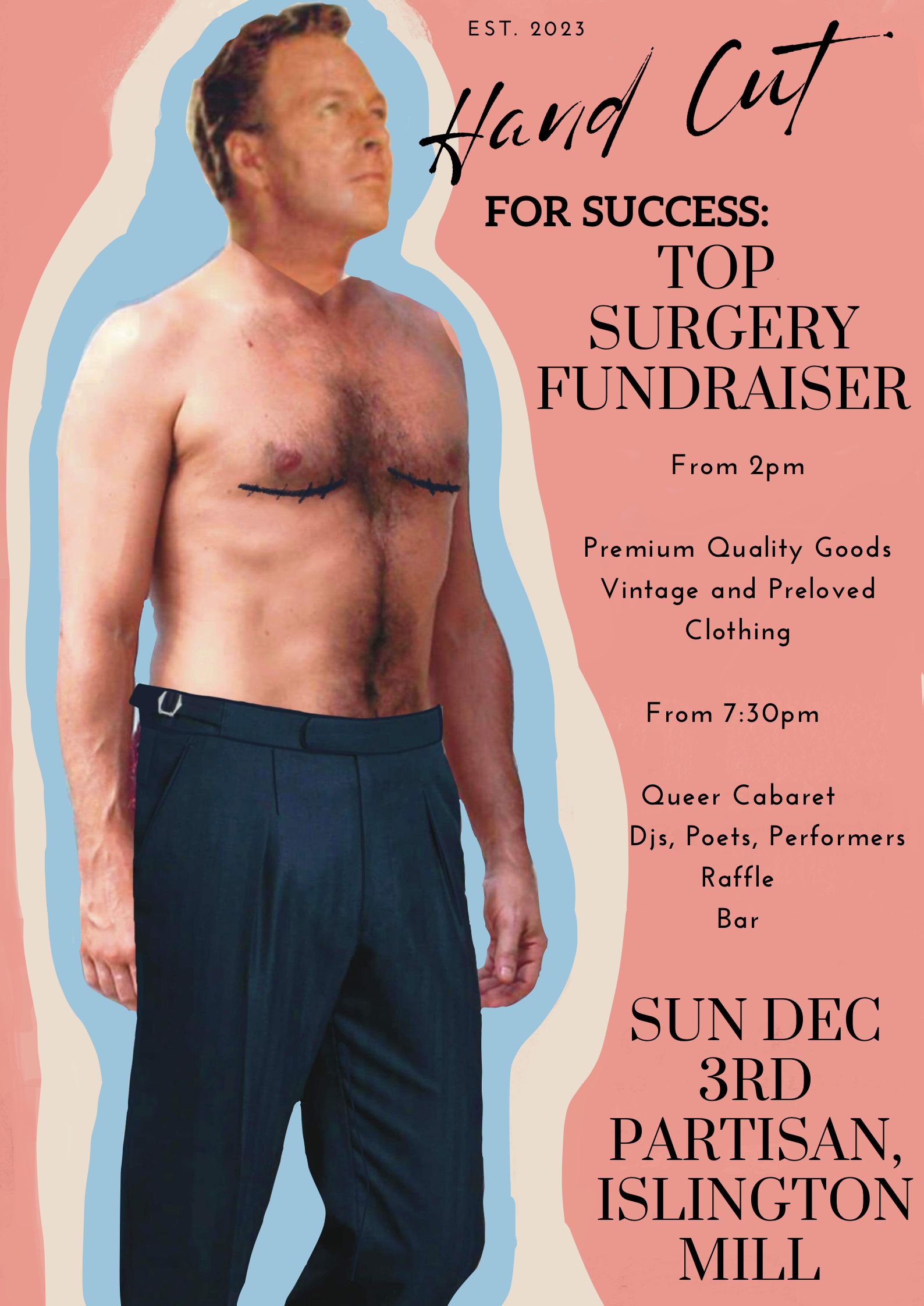 Hand Cut: A Top Surgery Fundraiser at Partisan Collective, Manchester