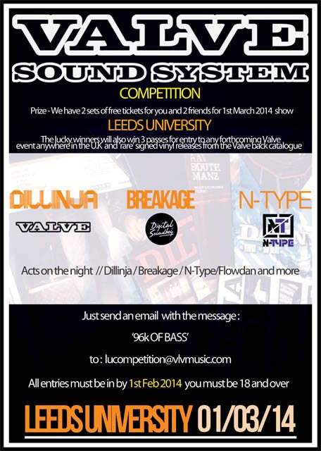 Valve Sound System: Dillinja Breakage K-aze DJ N-Type at Leeds ...