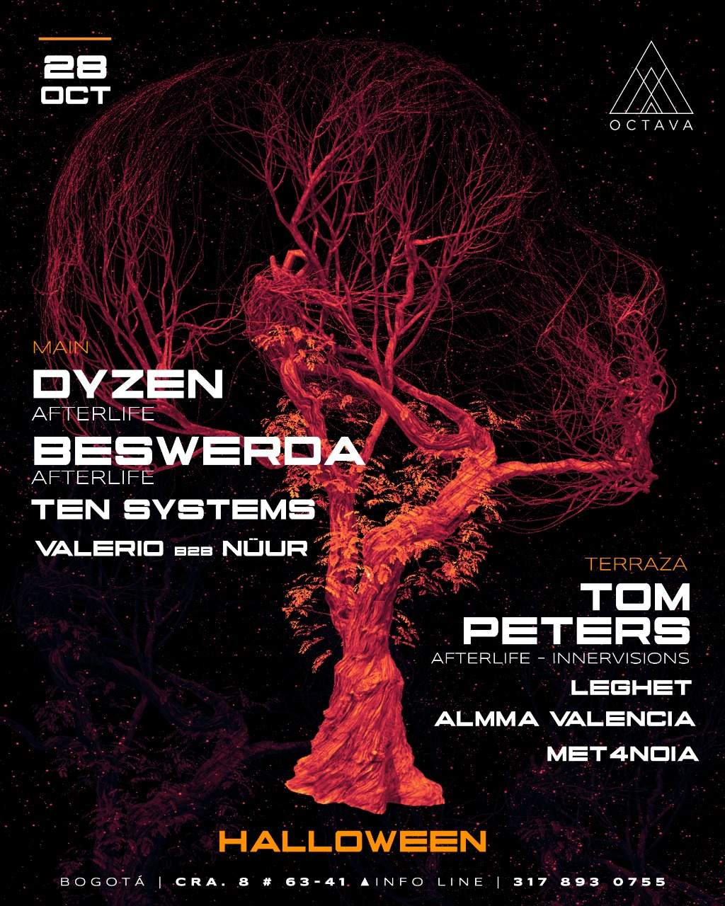 AFTERLIFE NIGHT HALLOWEEN at Octava, Bogotá