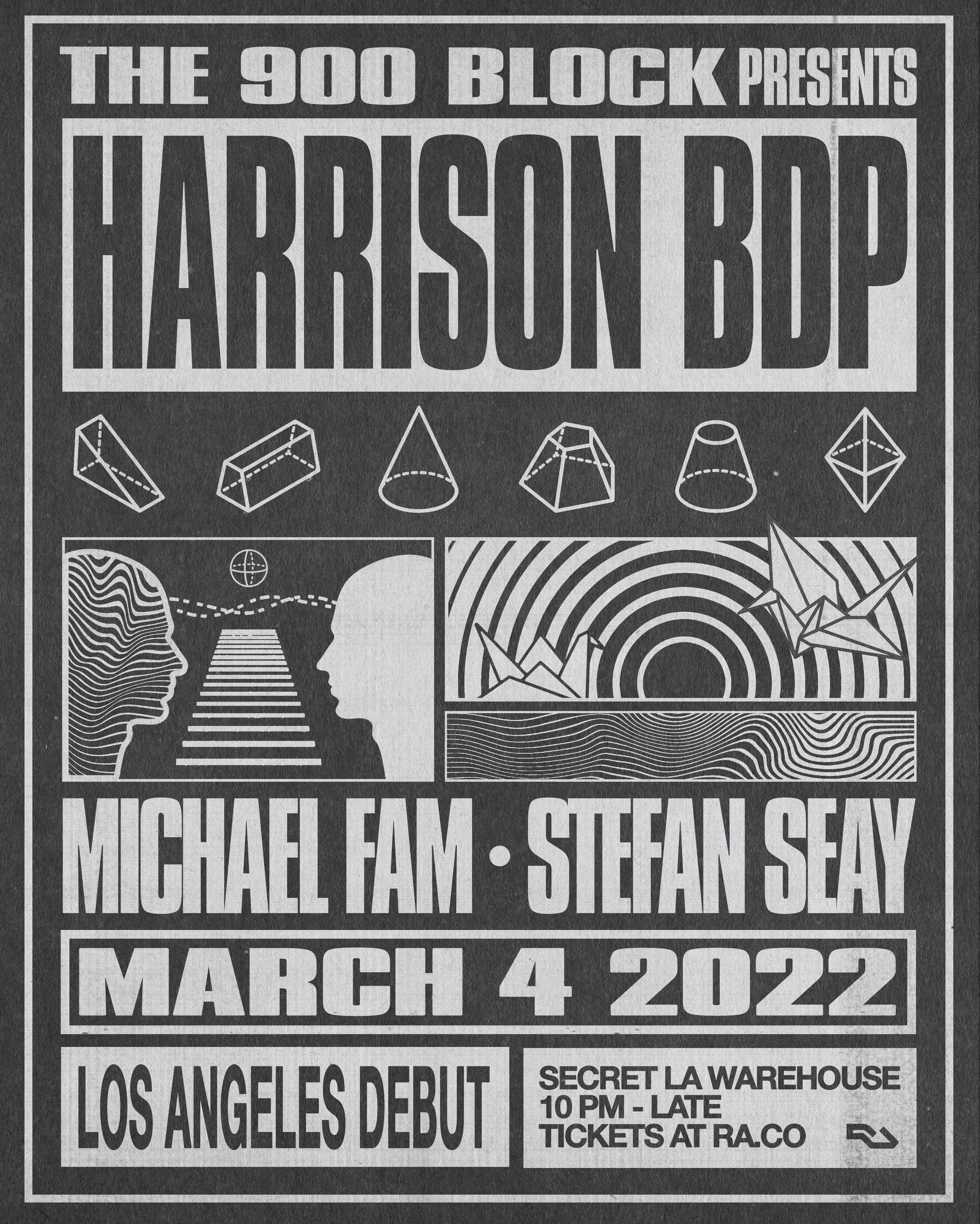 The 900 Block presents: Harrison BDP (LA Debut) en TBA - Downtown LA ...