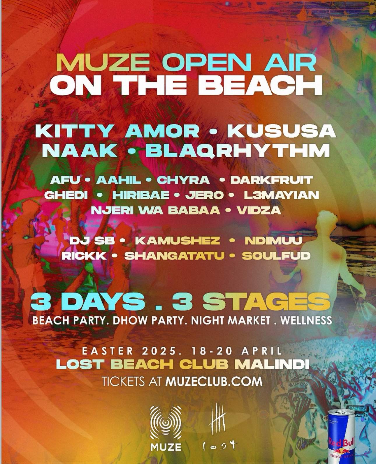 MUZE Open Air On The Beach at Lost Beach Club & Restaurant, Kenya