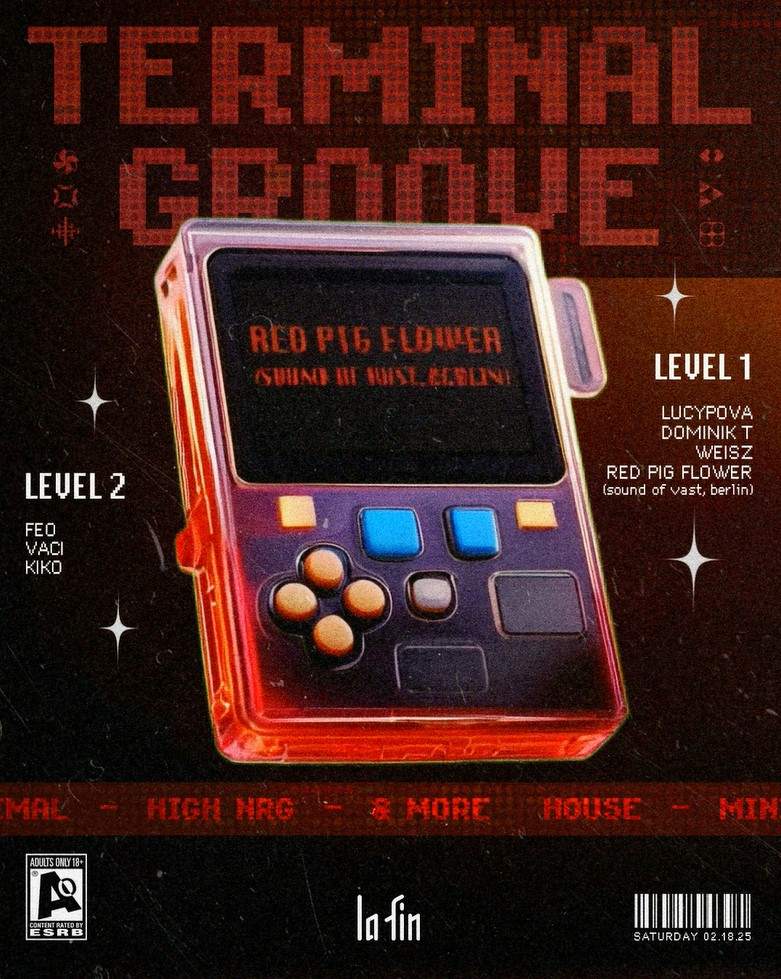 la fin: TERMINAL GROOVE presents: Red pig flower (Sound of Vast, Berlin ...