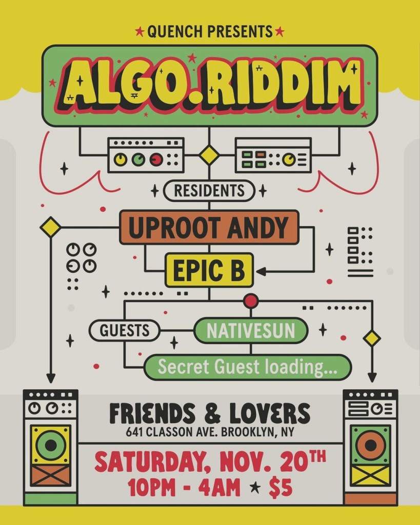 Algo.Riddim at Friends & Lovers, New York City