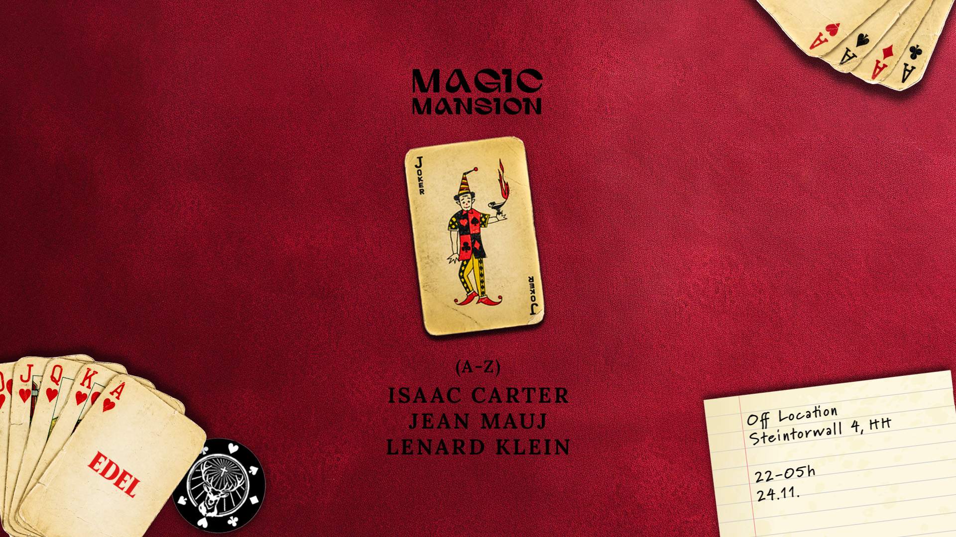 Magic Mansion ed. 11. ps Isaac Carter, Lenard Klein at an old casino em ...