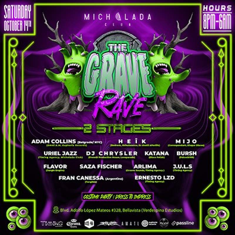 Adam Collins + Heik & more.. - THE GRAVE RAVE, VELLAVISTA at TBA ...