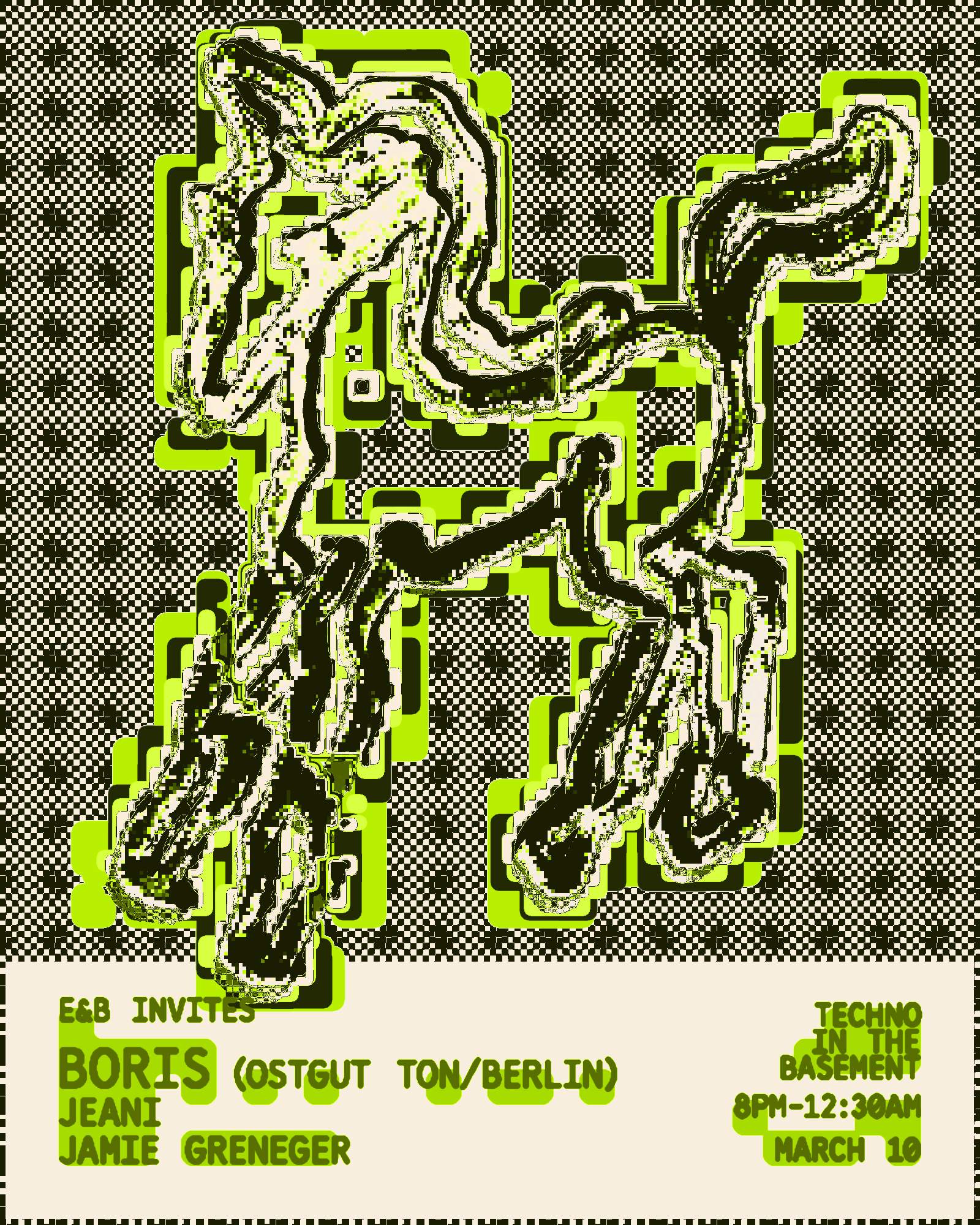 E&B Invites Boris (Ostgut Ton/Berlin) at Echo & Bounce, Brisbane