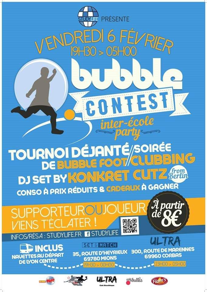 Studylife: Bubble Contest After Party with Konkret Cutz en L'ultra, Rennes