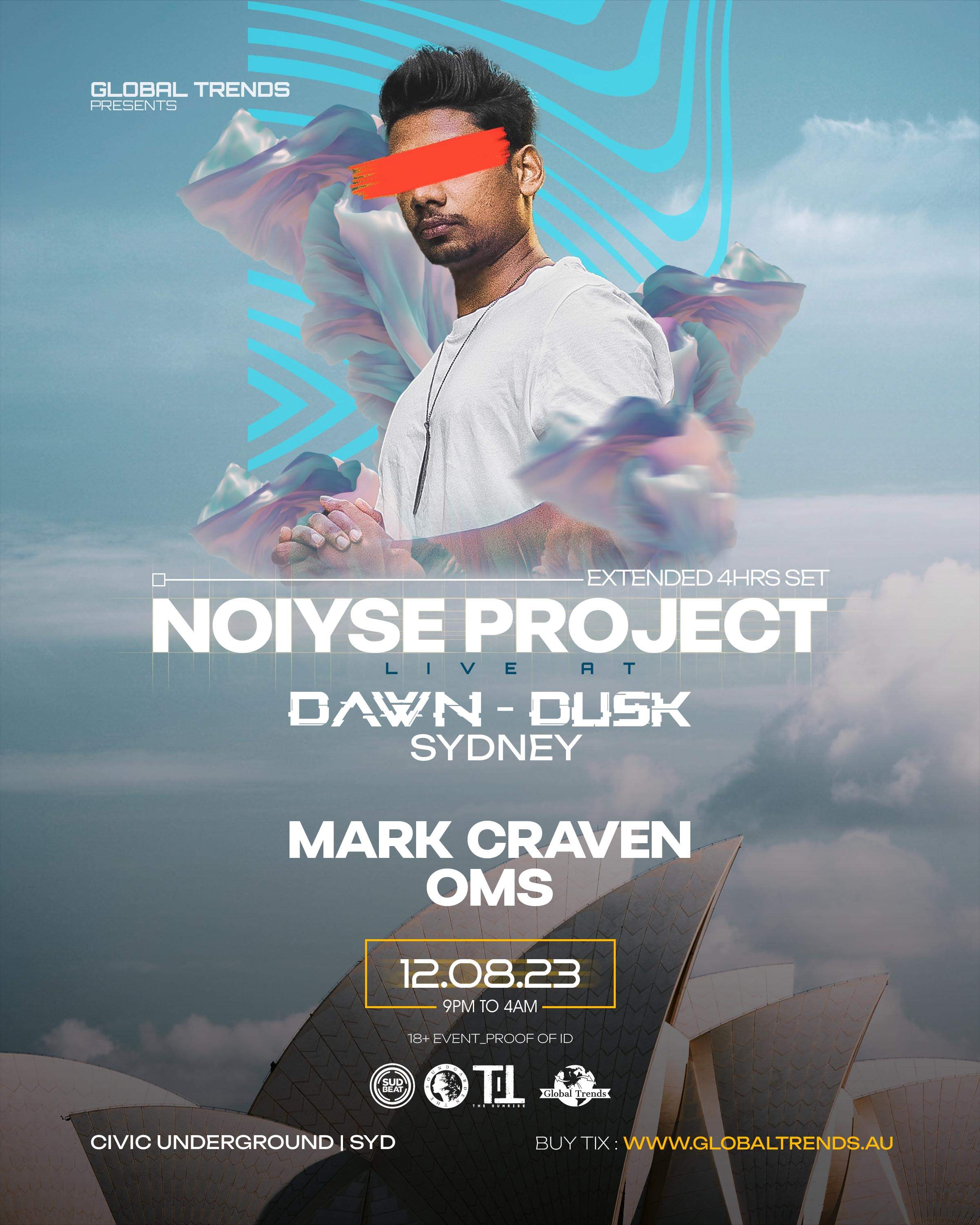 NOIYSE PROJECT Live DAWN-DUSK SYDNEY - AUS 2023 at Civic Underground ...