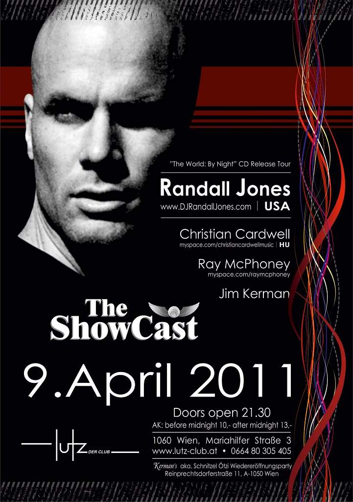 Showcast Pres. Randall Jones (Usa) at Lutz - Der Club, Vienna