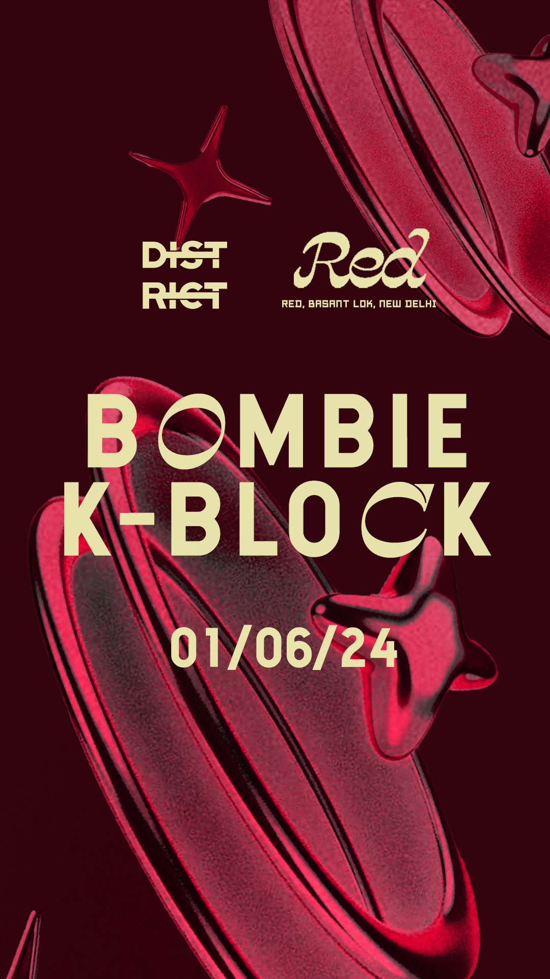 RED x District India: Bombie, K-Block at Red, Vasant Vihar, Delhi