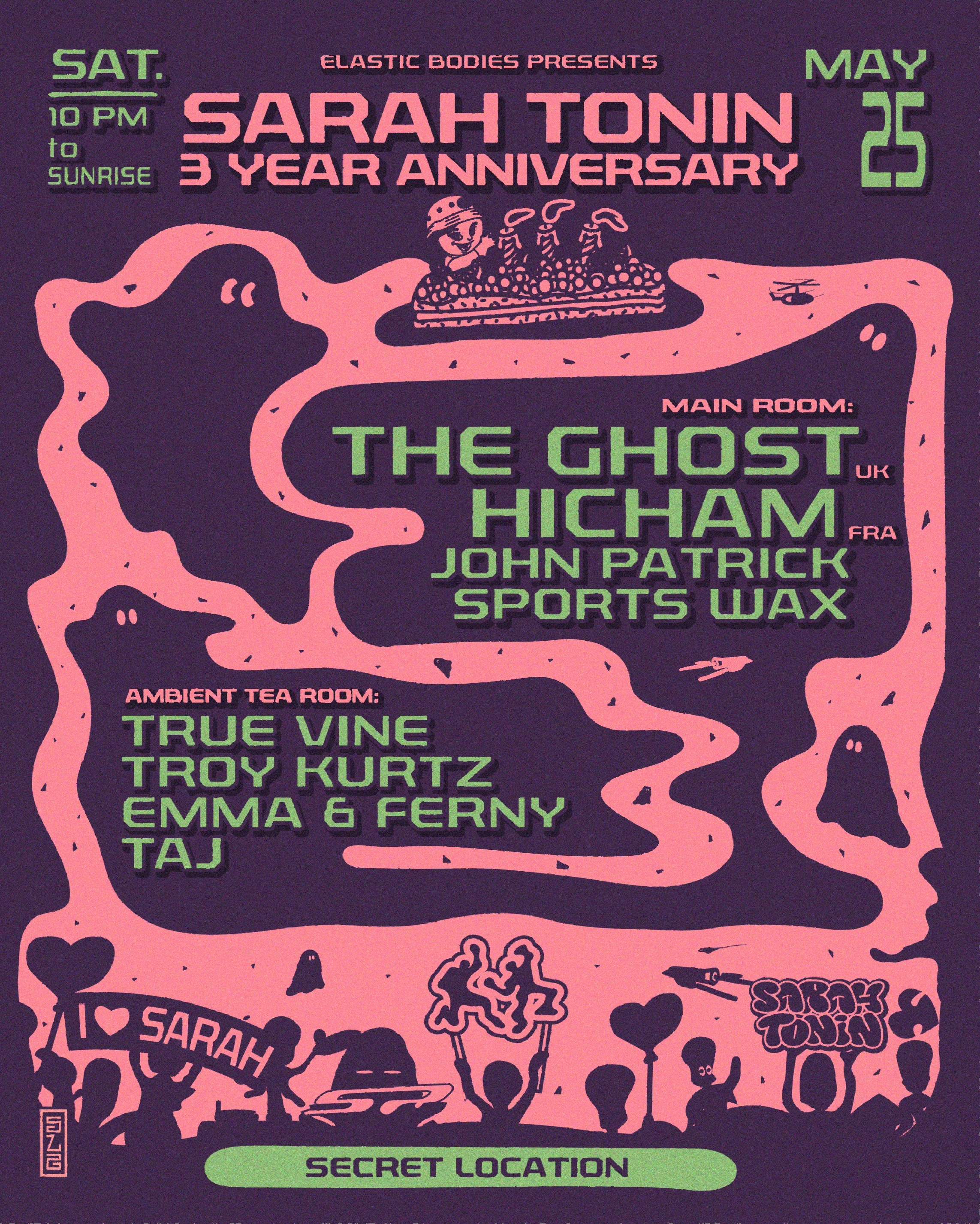 Sarah Tonin 3 Year Anniversary with The Ghost, Hicham & More at TBA ...