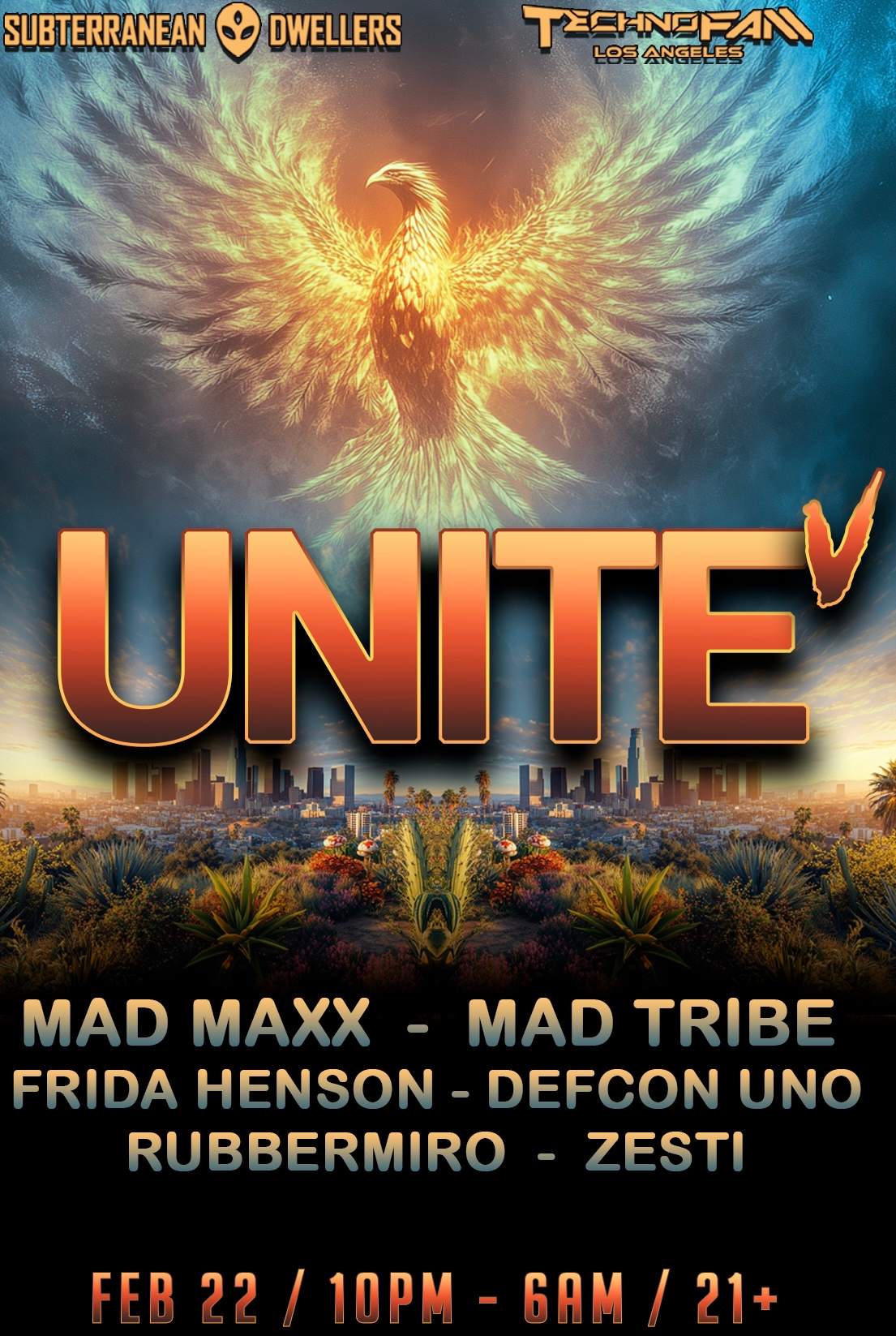 Technofamla x Subterranean Dwellars • UNITE V • presents: MADMAXX at ...