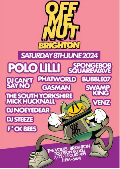 Off Me Nut at Volks, Brighton