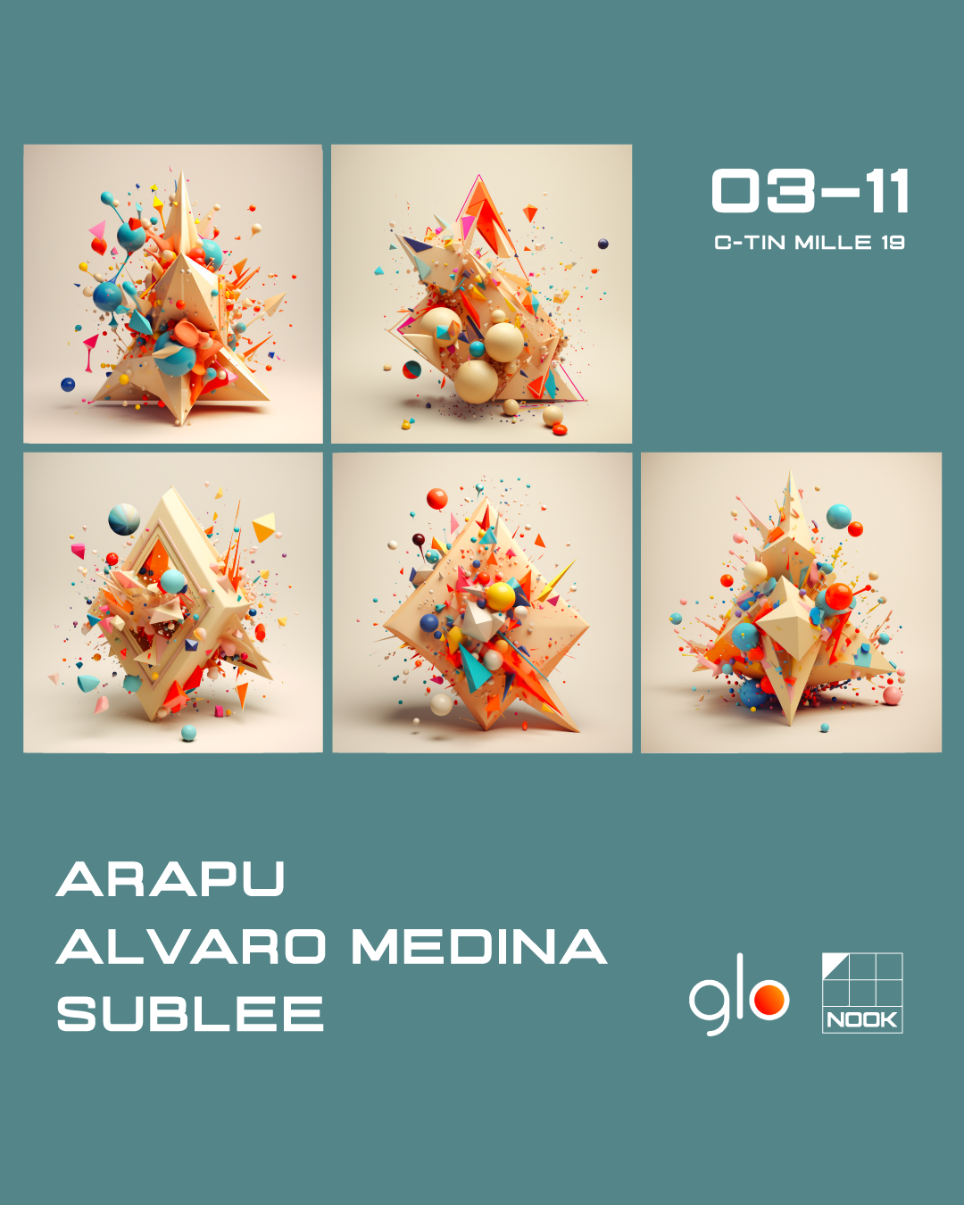 NOOK in with Arapu, Alvaro Medina, Sublee at Nook, Bucharest
