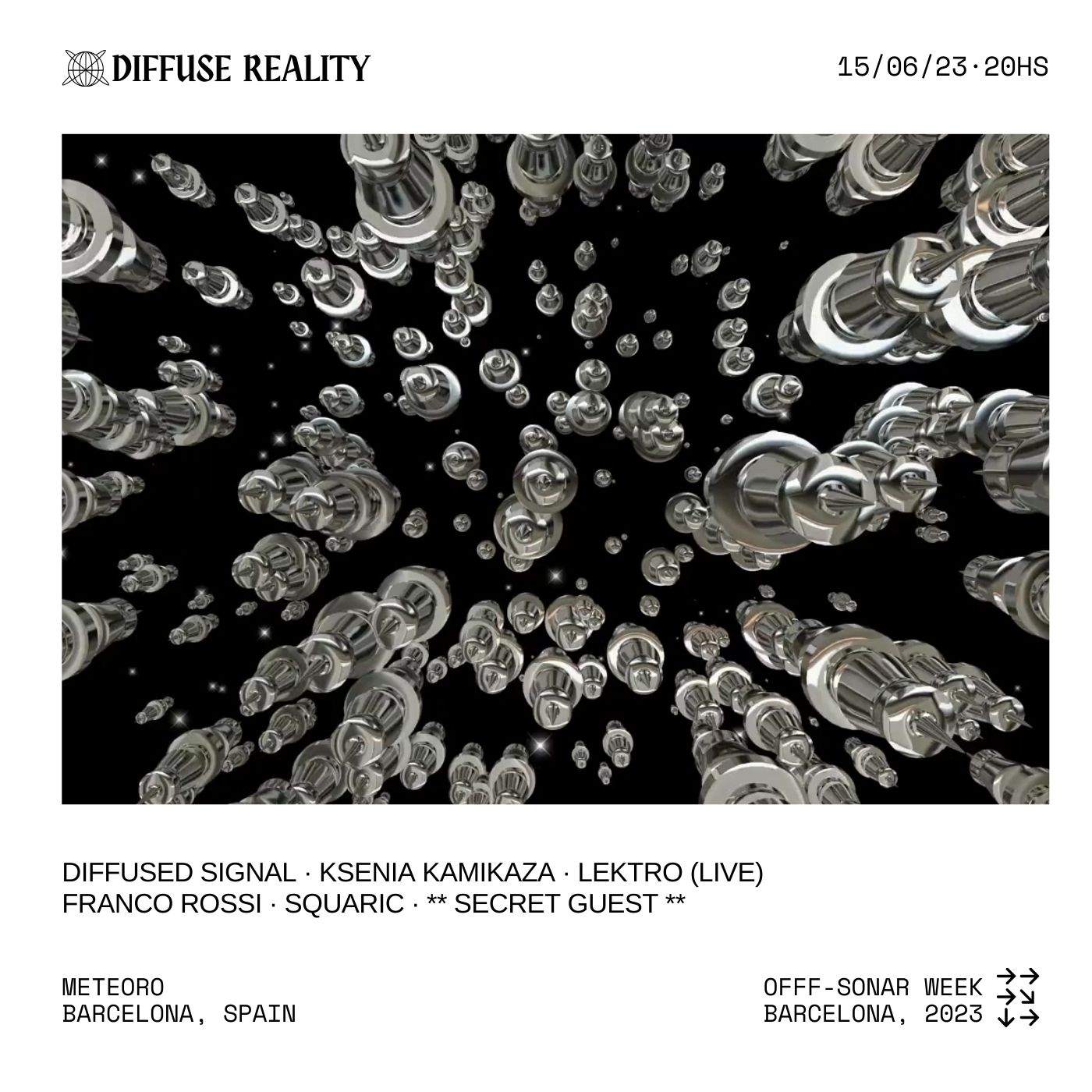 Diffuse Reality [Off Week, Barcelona 2023] at Meteoro, Barcelona
