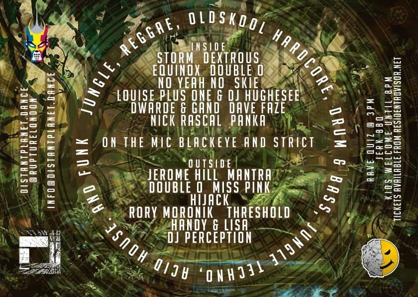 Rupture vs Distant Planet All Dayer: Jungle, Oldskool, Reggae, Acid ...