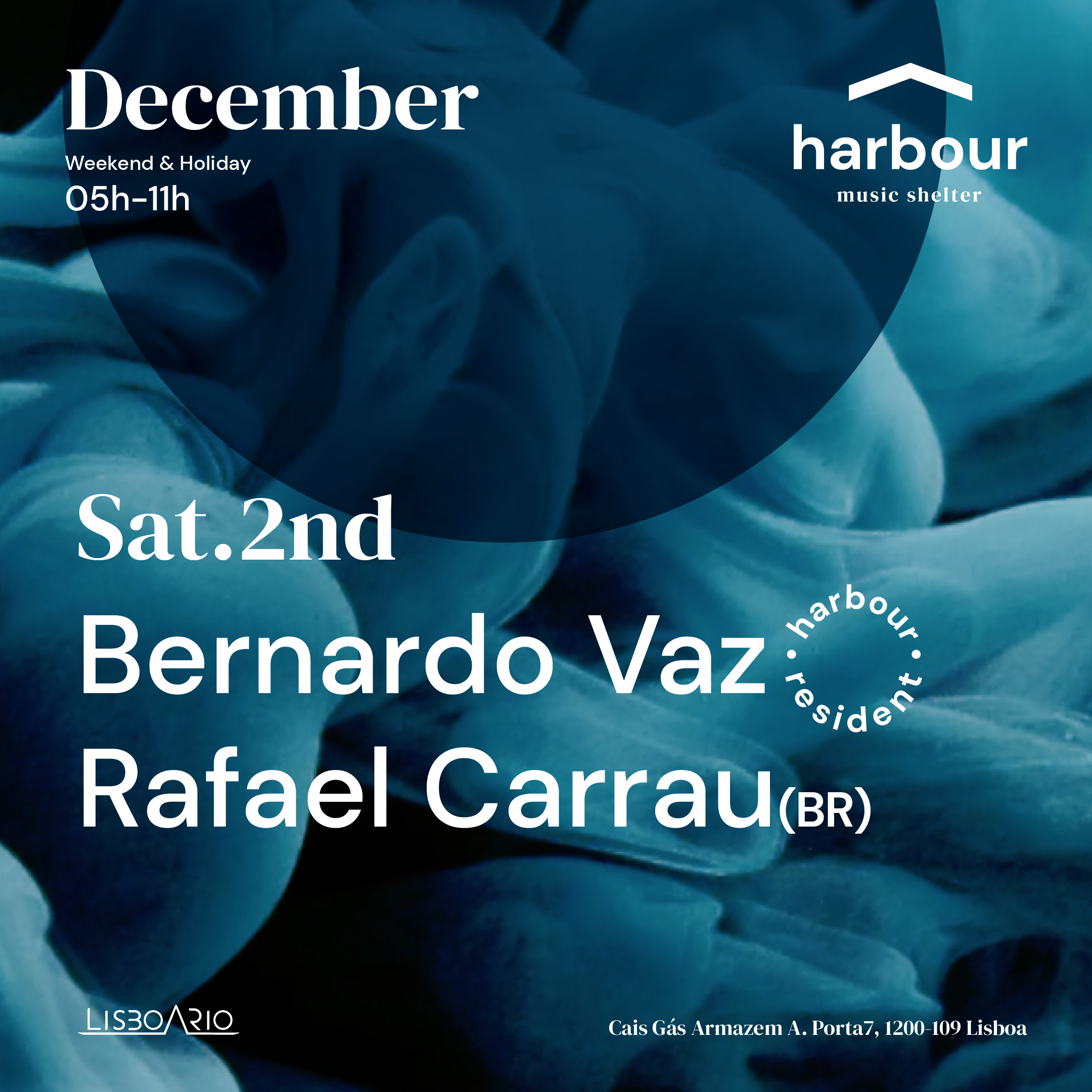 Harbour // Bernardo Vaz + Raphael Carrau (BR) bij Harbour Music Shelter, Lissabon