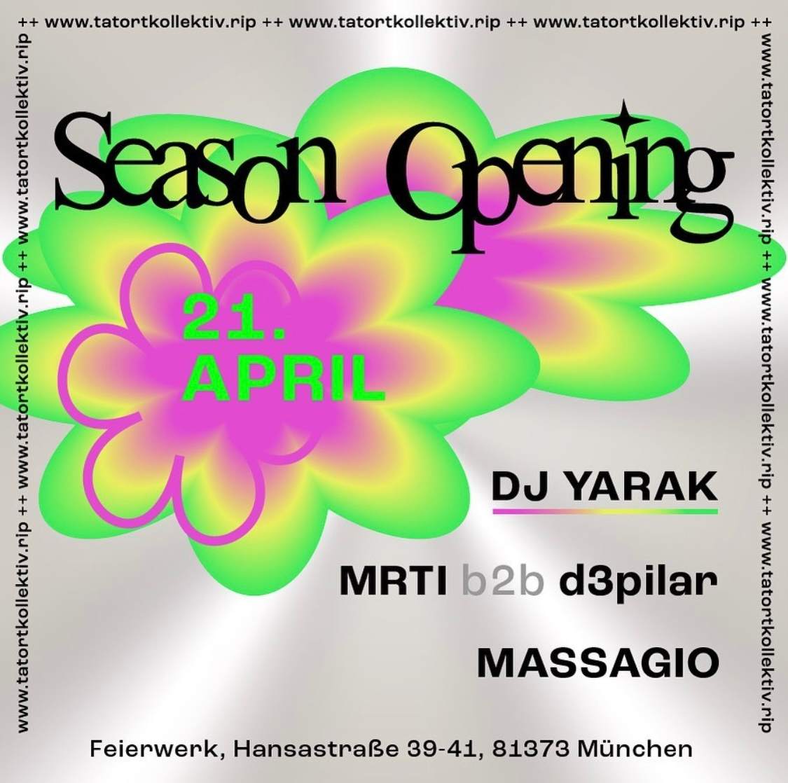 Season Opening with DJ Yarak//MASSAGIO//MRTI b2b d3Pilar by ...