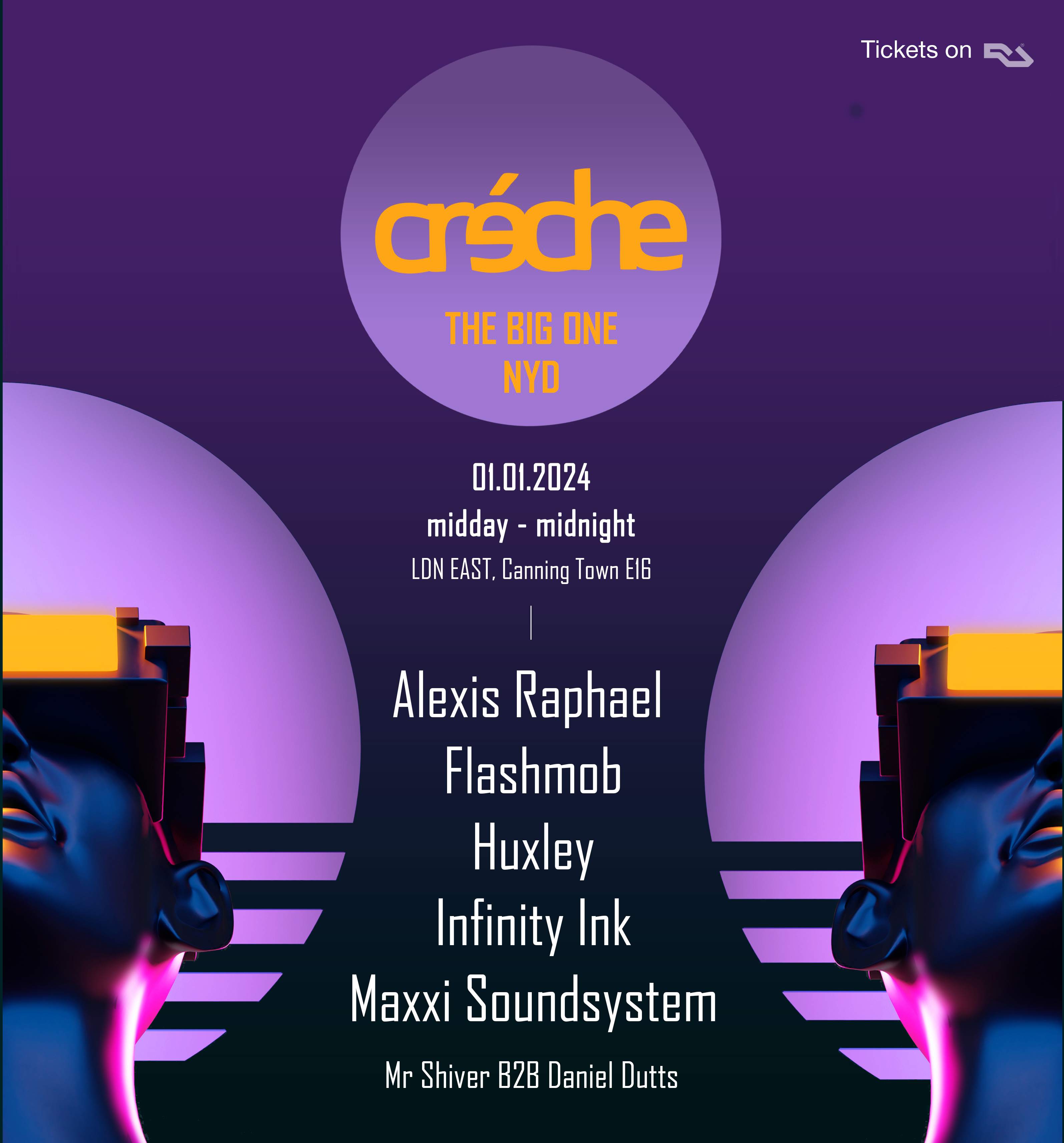 Creche presents 'The Big One NYD' - 12 Hour All Day Warehouse Rave ...