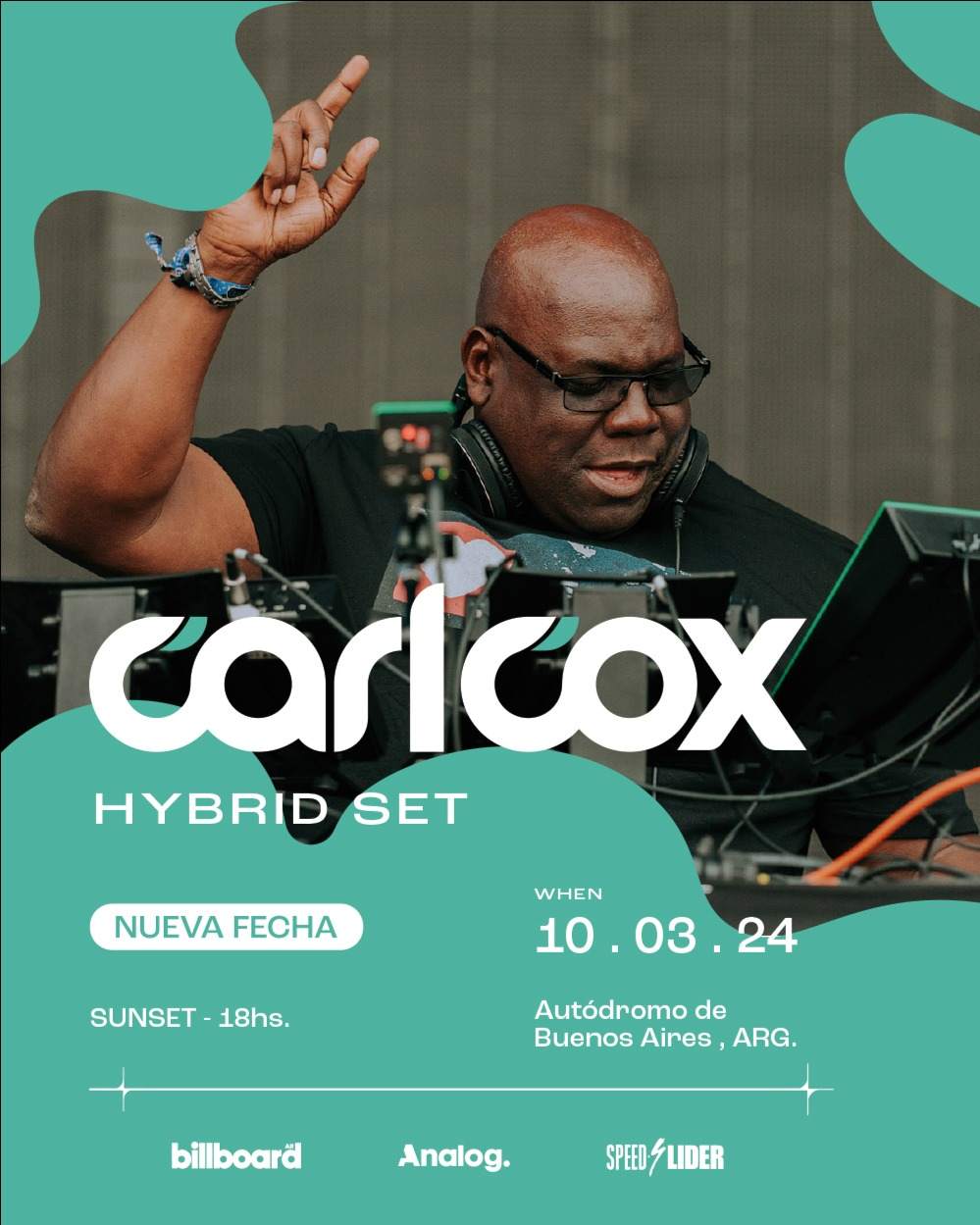Carl Cox - HYBRID SET at TBA - Autodromo Ciudad de Buenos Aires, Buenos ...