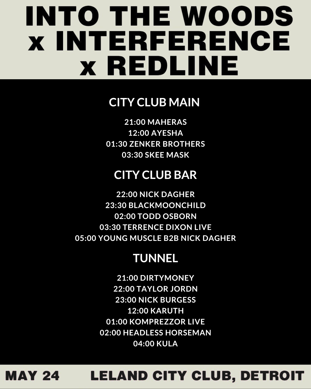Into The Woods LA x Interference x Redline Detroit 2025 Showcase at ...