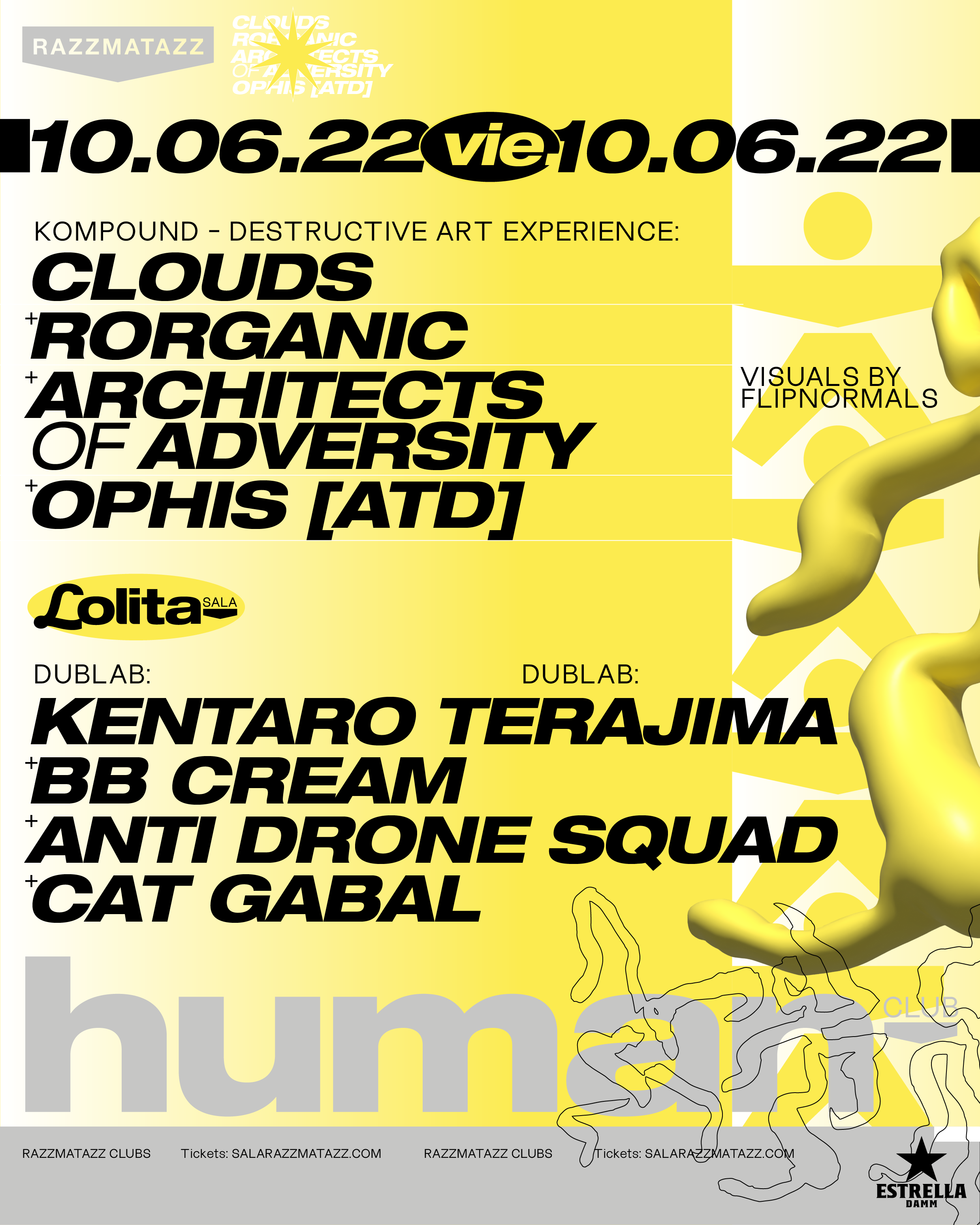 HUMAN presents: Kompound - Destuctive Art Experience: Clouds, Rorganic ...
