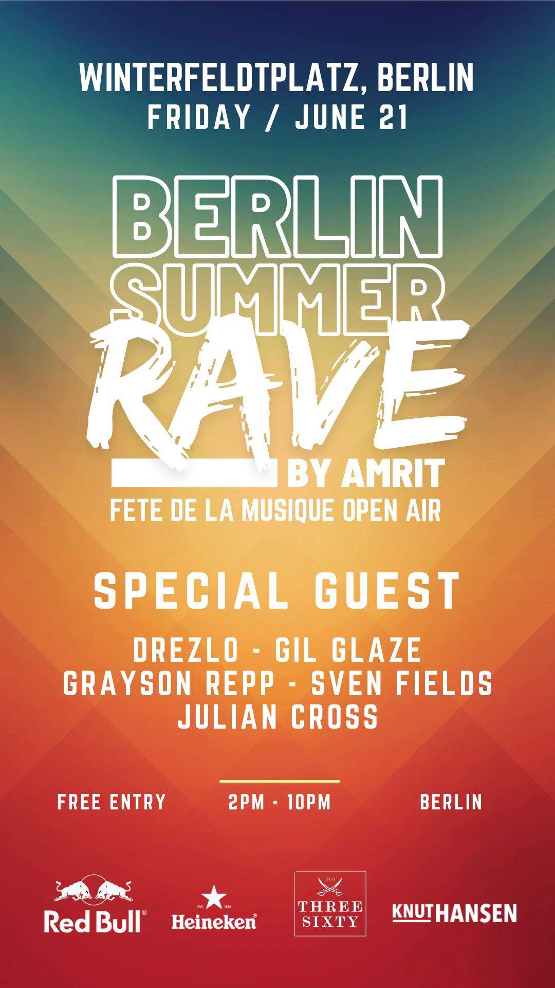Berlin Summer Rave by AMRIT at Winterfeldtplatz, Berlin