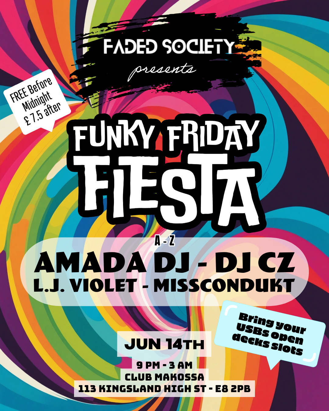 Funky Friday Fiesta at Club Makossa, London