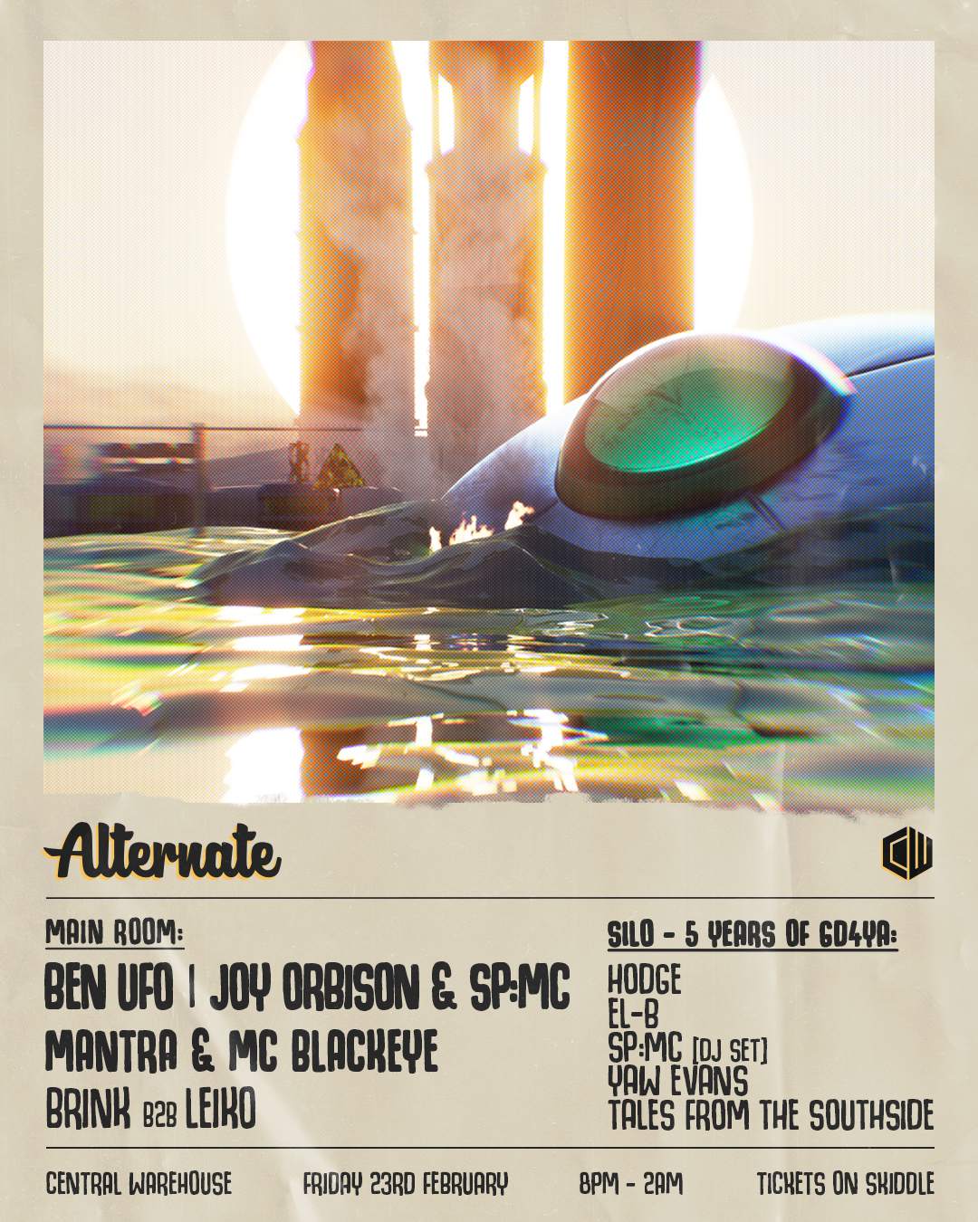 Alternate presents Ben UFO, Joy Orbison & SP:MC, Mantra, 5 Years of ...