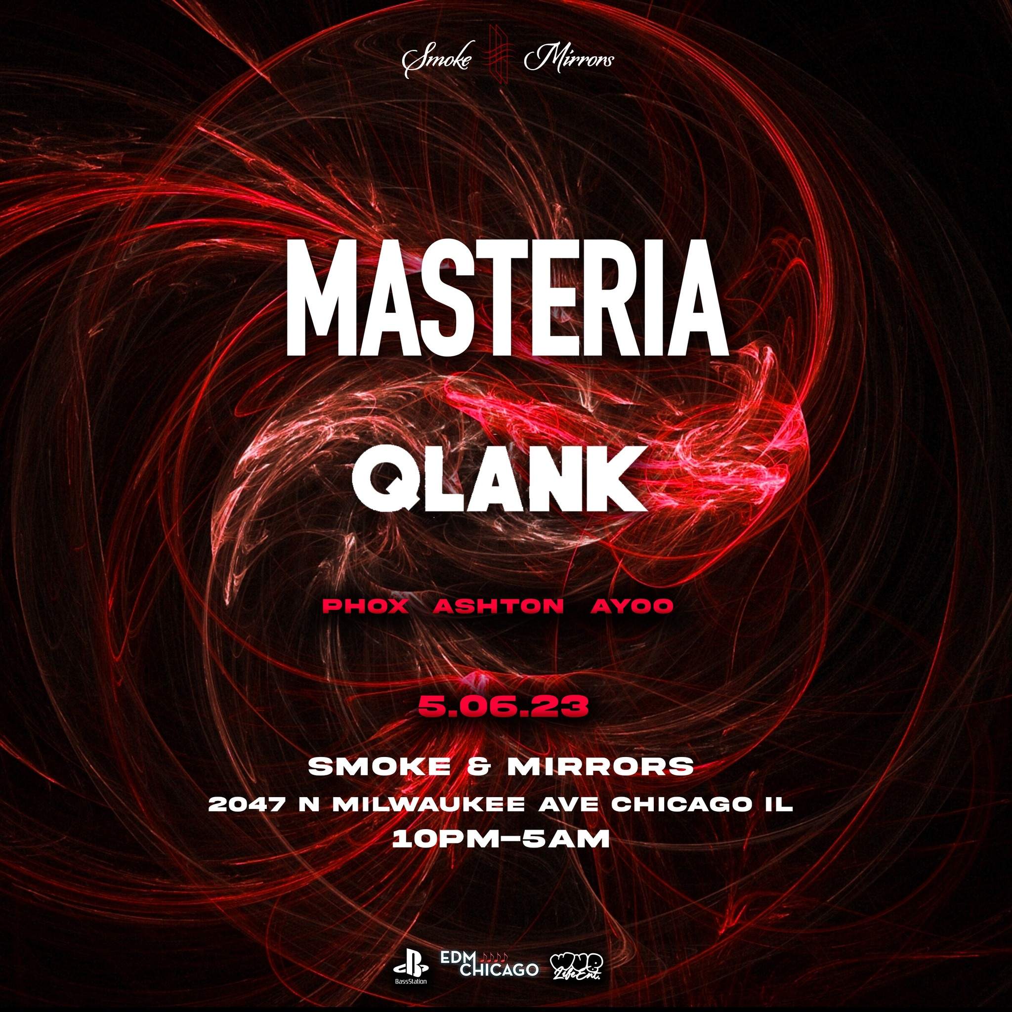 Descend with MASTERIA & QLANK at Smoke & Mirrors, Chicago