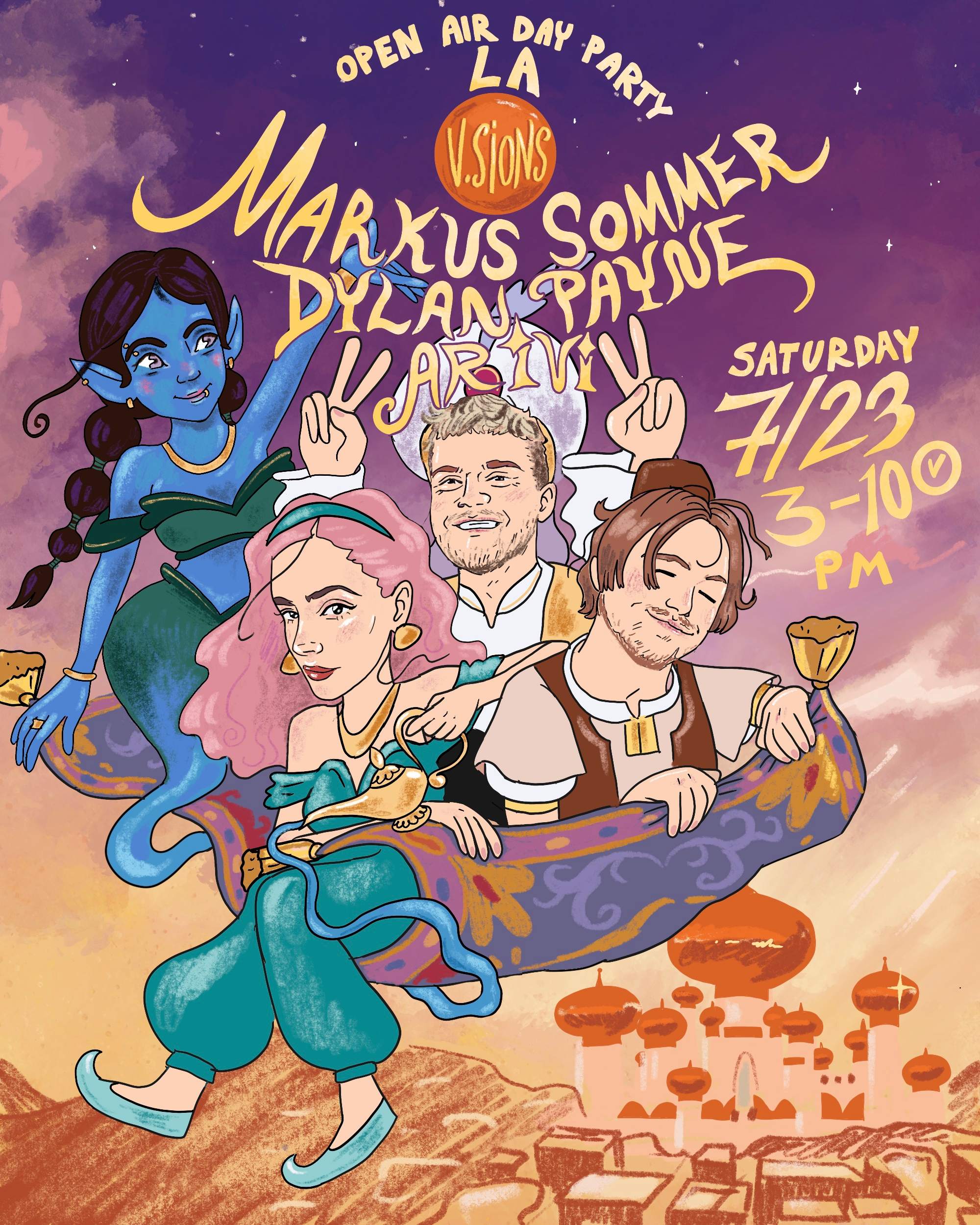 V.sions Day Party (Open Air): Markus Sommer (Robert Johnson / Pager), Dylan Payne, Arivi (Live ...