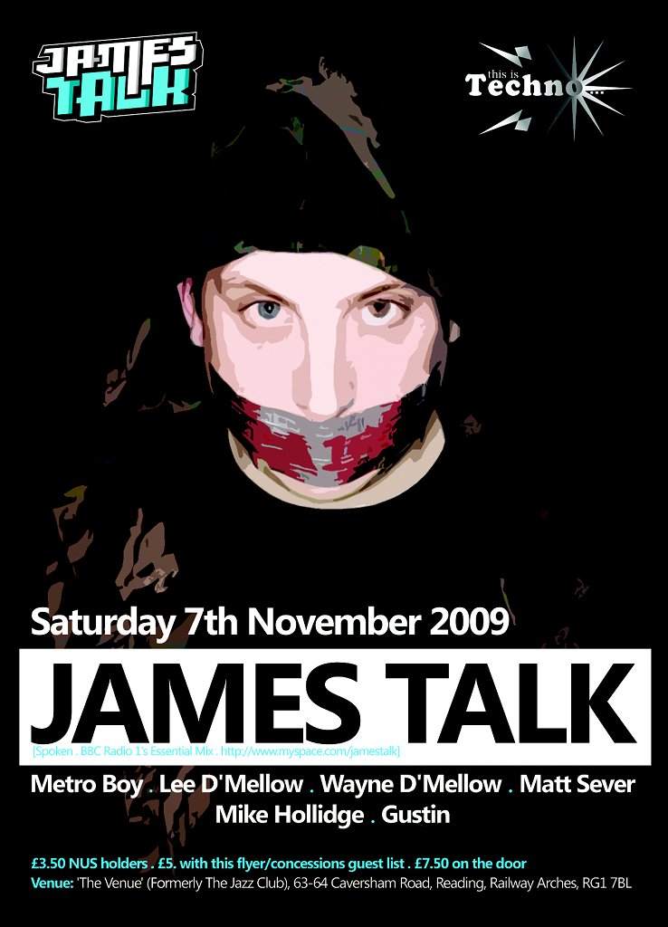 This Is Techno... with James Talk bei The Venue, South + East