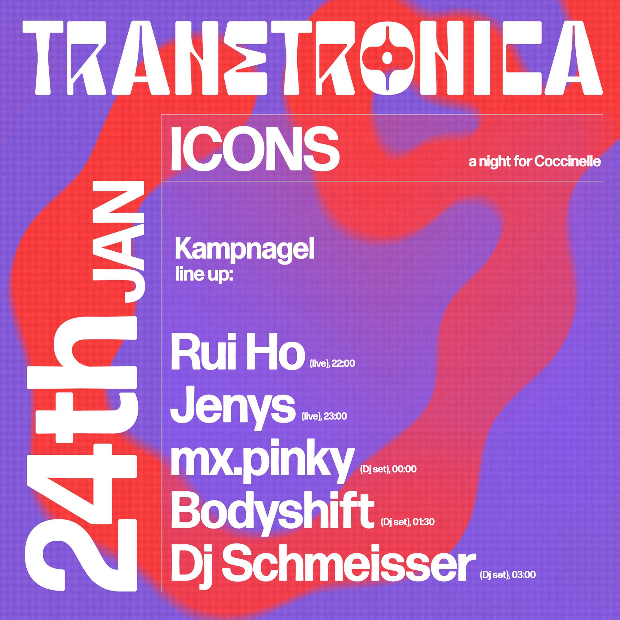 TRANSTRONICA: Rui Ho, Jenys, mx.pinky, Bodyshift, Dj Schmeisser at ...