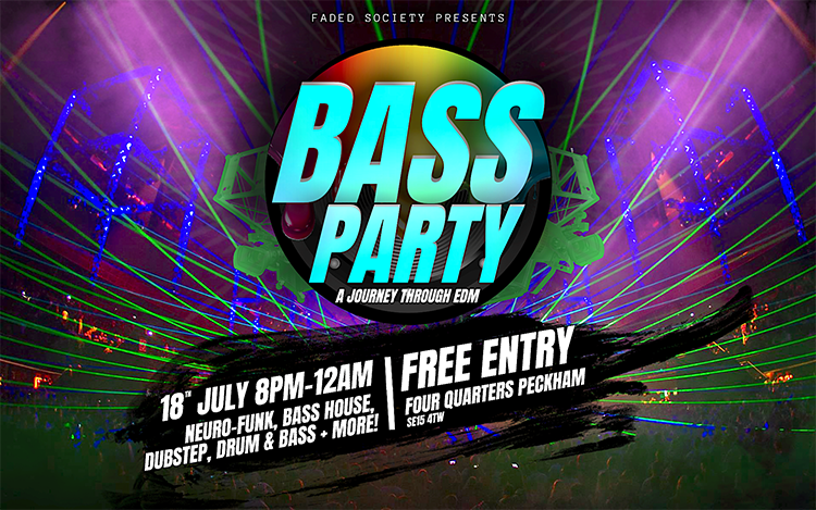 BASS Party: A Journey Through EDM (Free Party) at Four Quarters, London