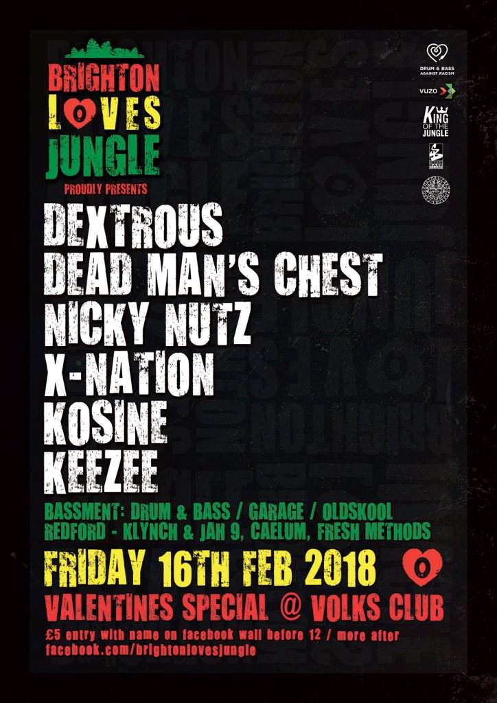 Dextrous, Dead Man's Chest, Nicky Nutz at Brighton Loves Jungle em ...