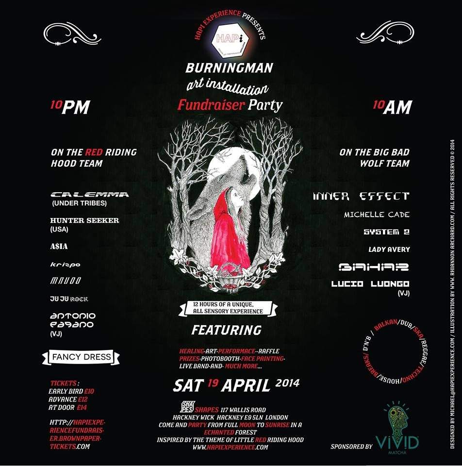 Hapi Experience Burning man Art Installation Fundraiser Party London en ...