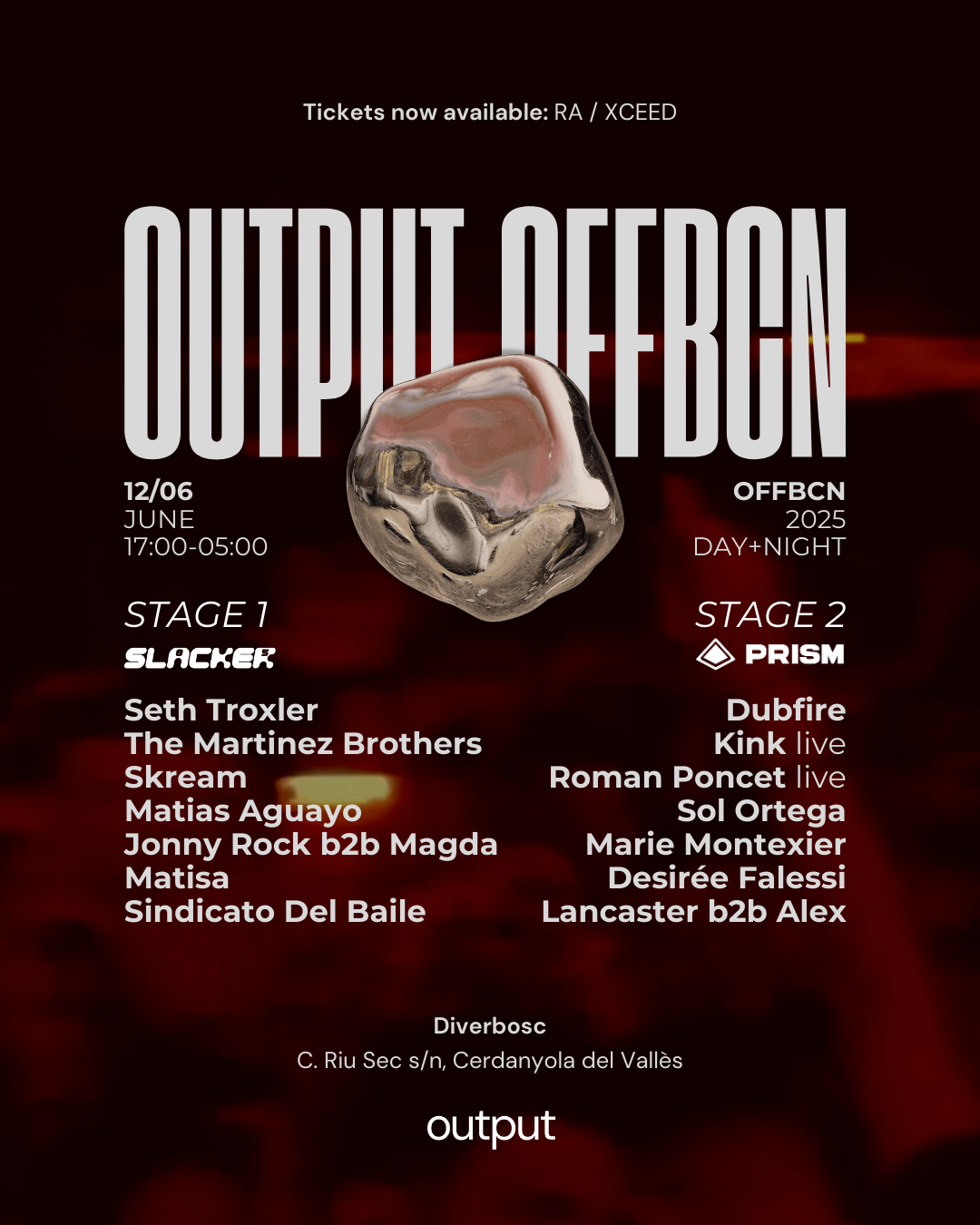 Output pres Slacker 85 & Prism (Seth Troxler, The Martinez Brothers, Dubfire, KiNK live + more ...