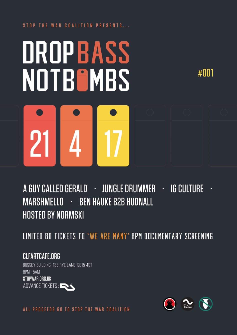 Drop Bass Not Bombs #001 with A Guy Called Gerald (Live) + IG Culture ...