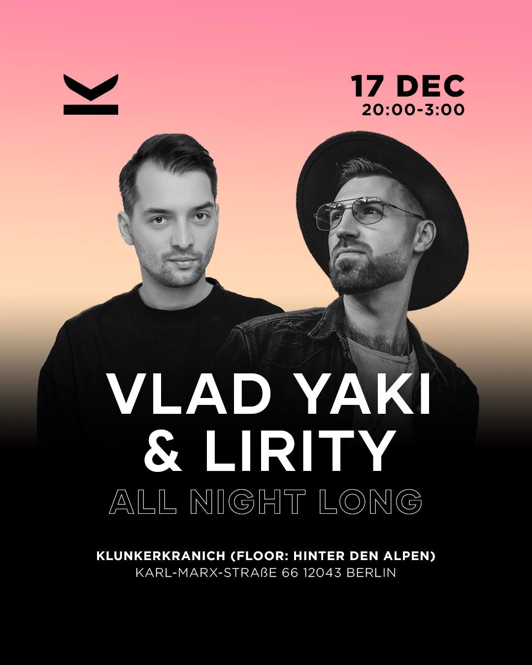 Vlad Yaki & Lirity All Night Long at Klunkerkranich, Berlin
