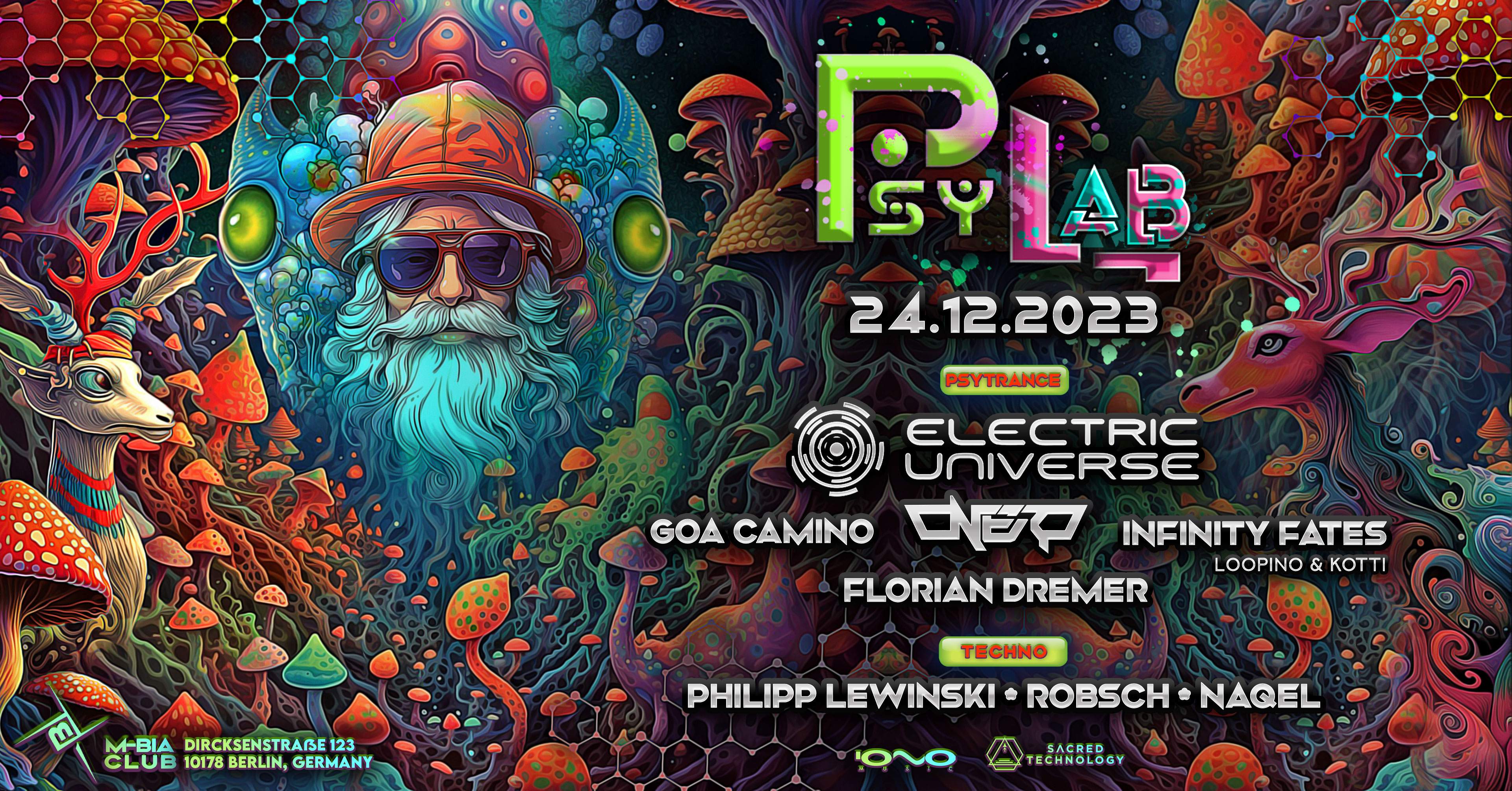 Merry PsyLab with Electric Universe at M-BIA, Berlin