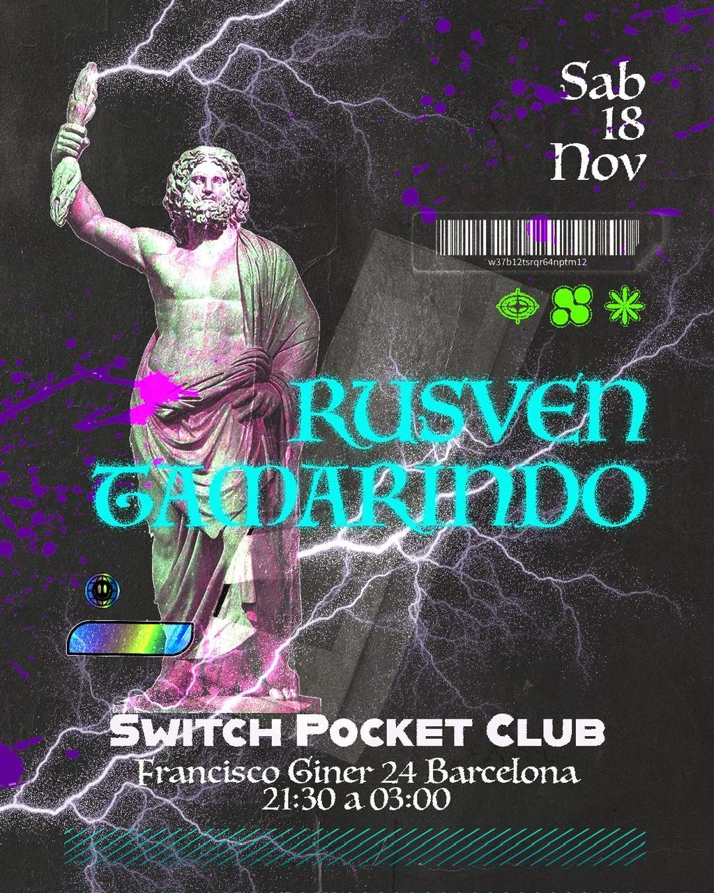 Rusven, Tamarindo at Switch Bar, Barcelona