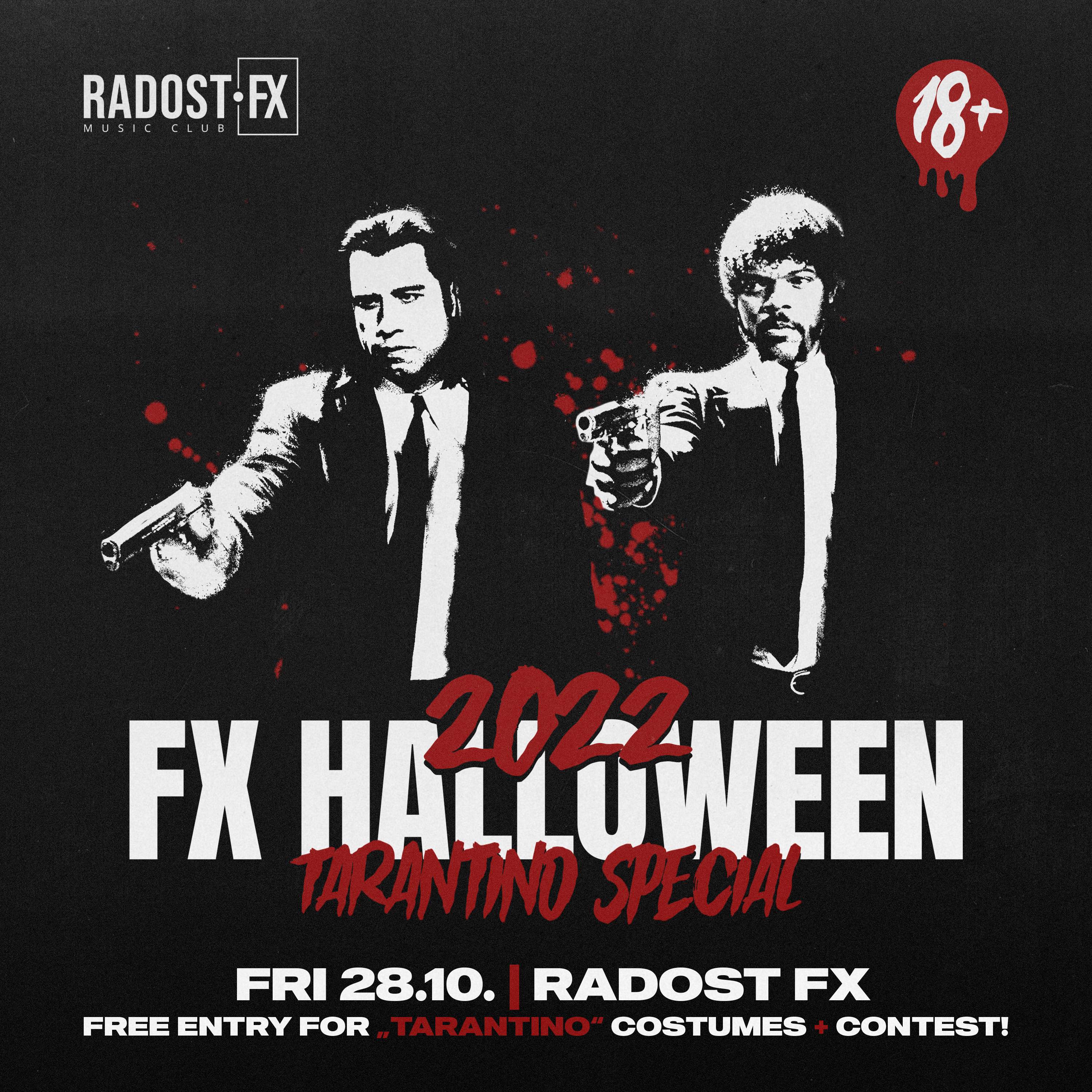 FX Halloween 2022 - Tarantino Edition at Radost FX, Prague