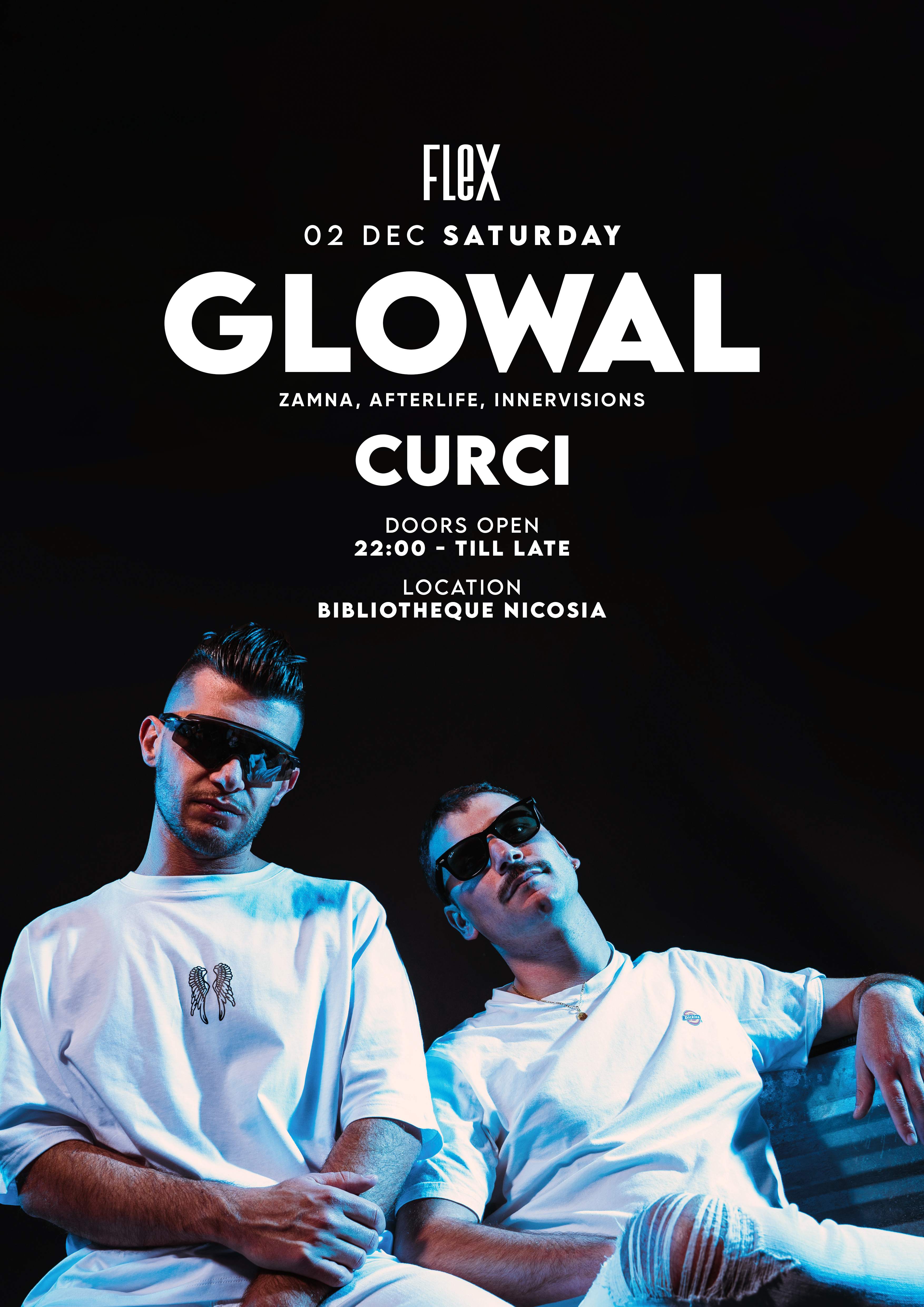Flex presents Glowal (Zamna, Afterlife) at Bibliotheque, Cyprus